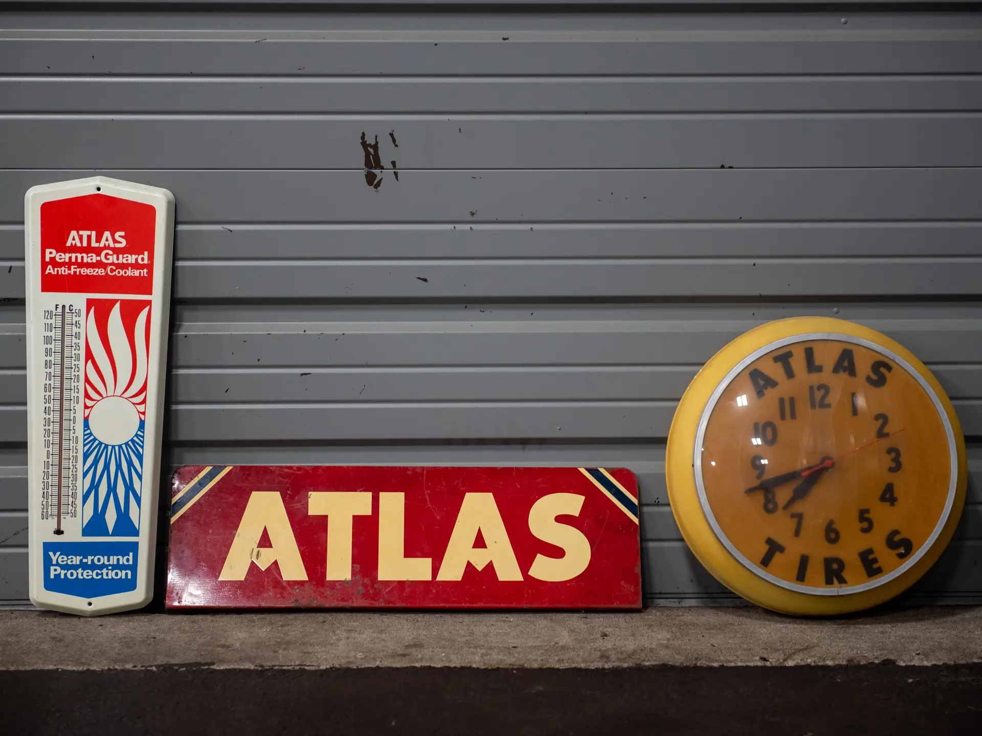 Atlas Clock, Thermometer, and Sign | Auburn Fall 2021 | RM Sotheby's