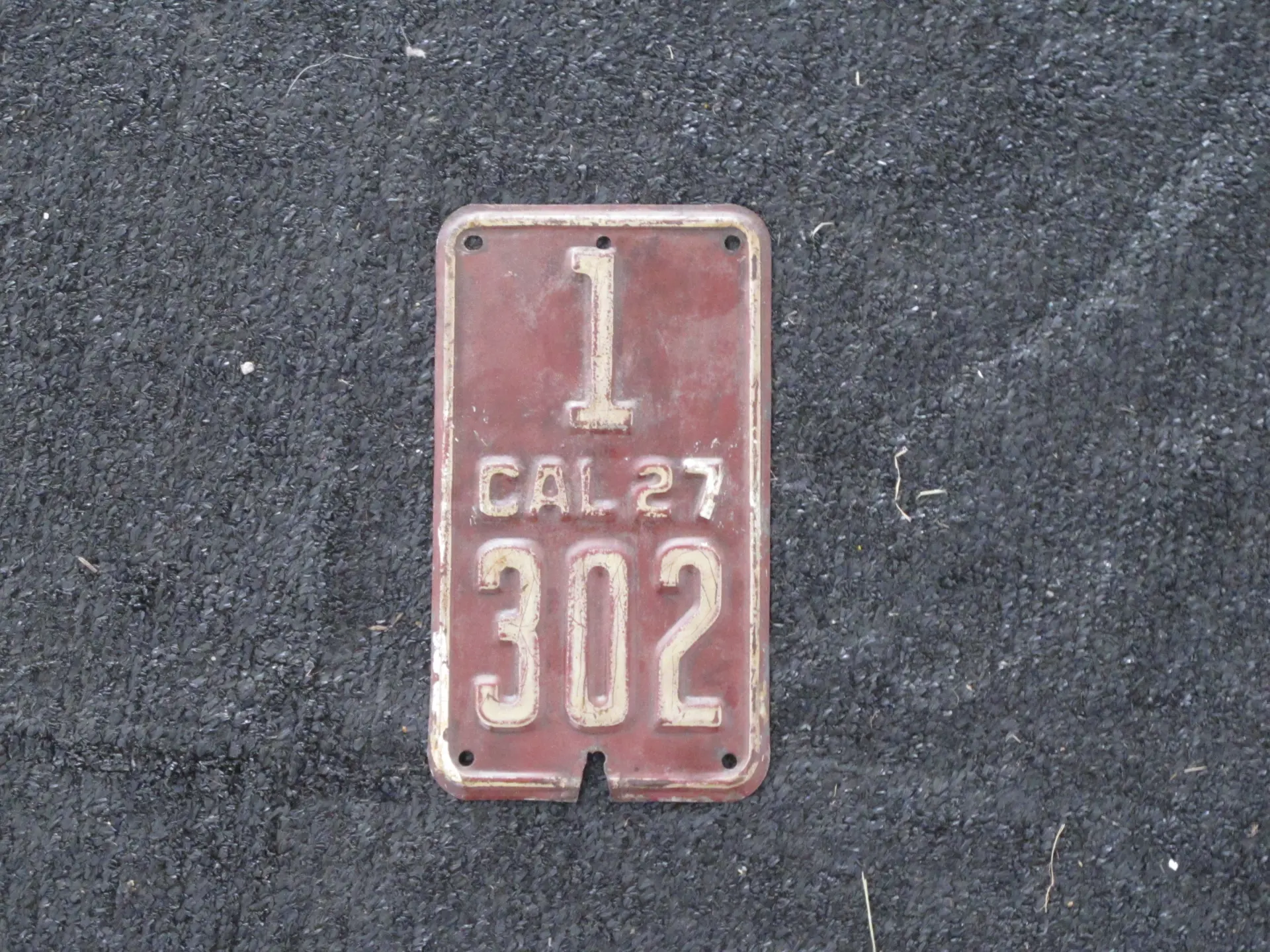 California 3-Digit Motorcycle License Plate | The Lee Roy Hartung ...