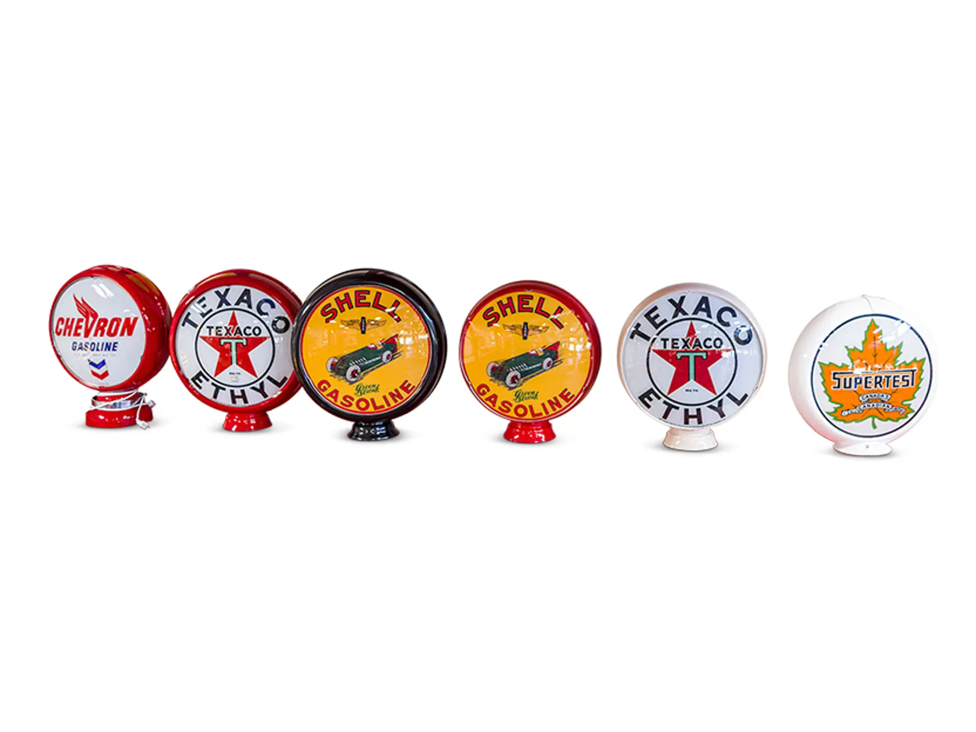 Reproduction Illuminated Gas Pump Globes | Gene Ponder Collection | RM ...