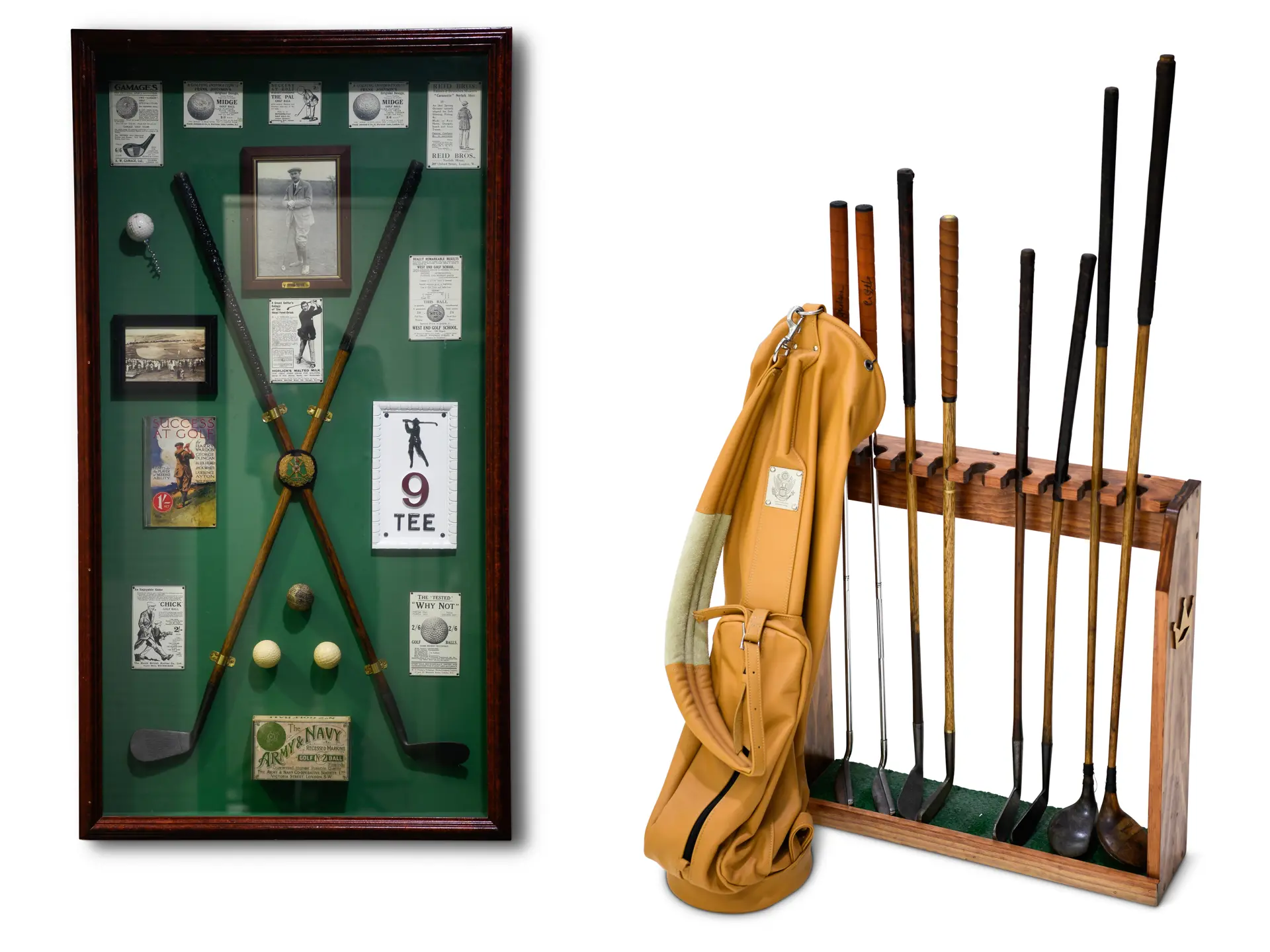 Vintage-Style Golf Clubs and Memorabilia Collection | Dare to Dream ...