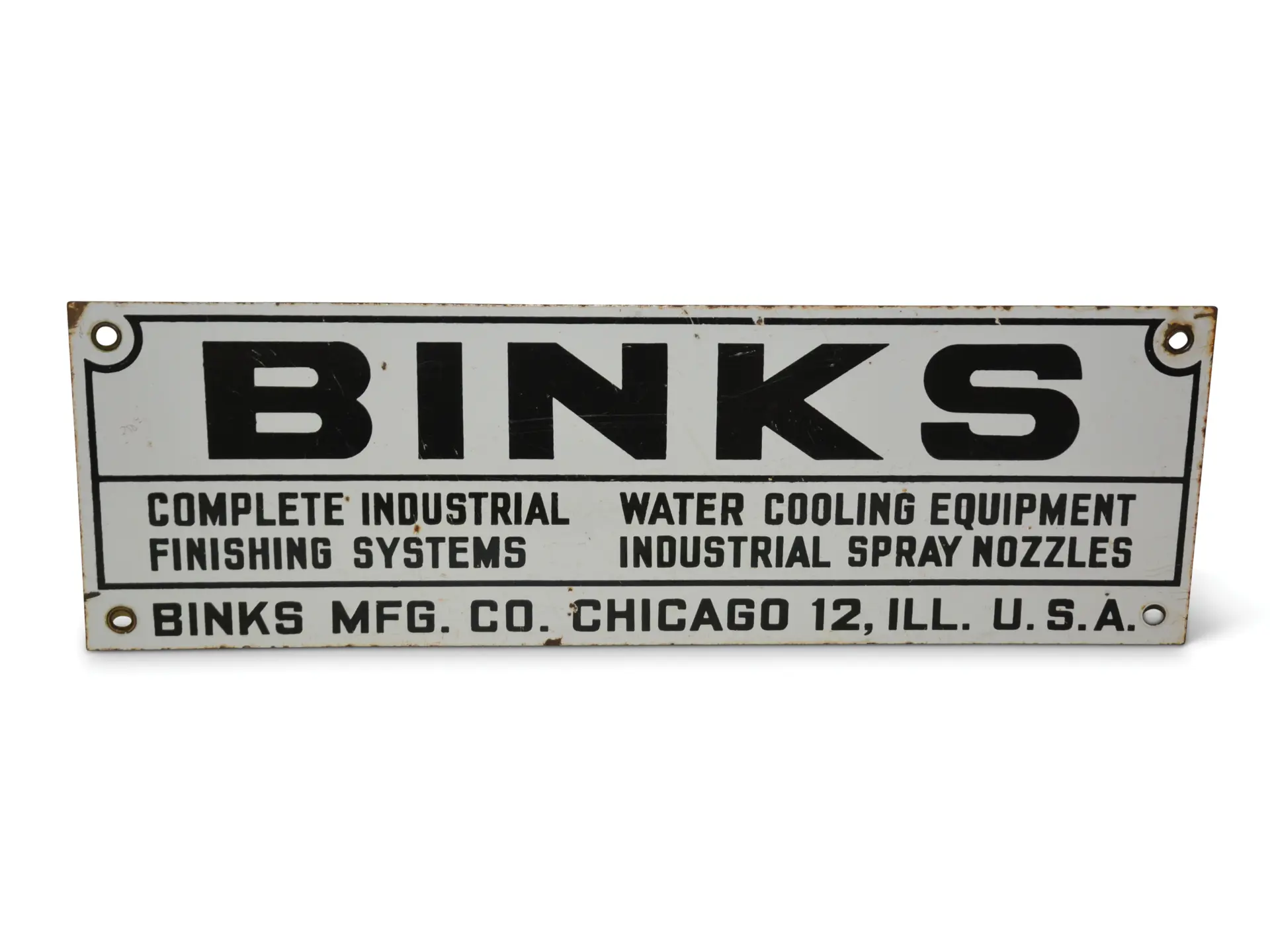 Binks 'Paint Guns' Porcelain Sign | Auburn Fall 2019 | RM Sotheby's