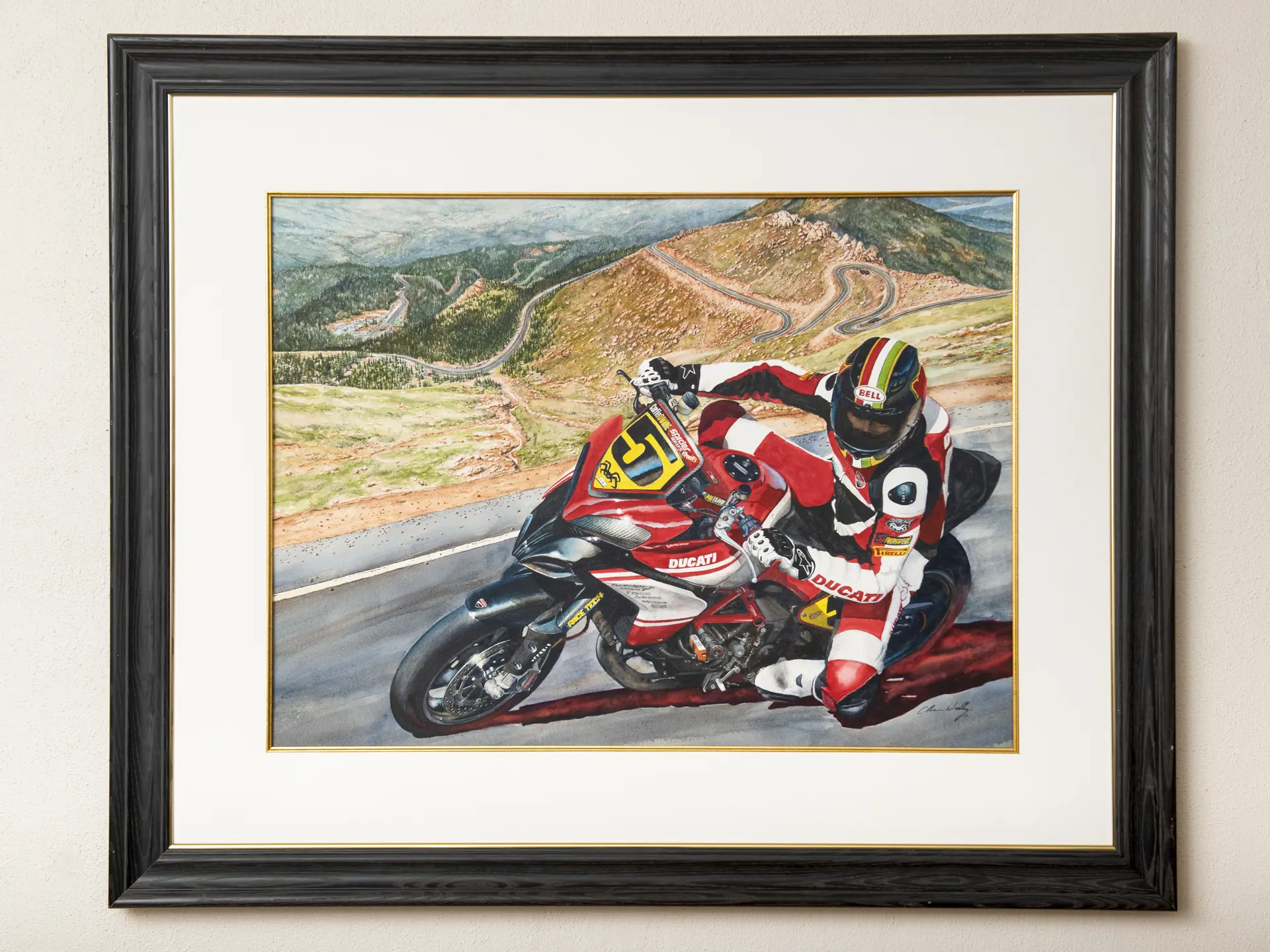 "Moto Icarus" Watercolor by Christopher Woolley, 2013 | Open Roads ...