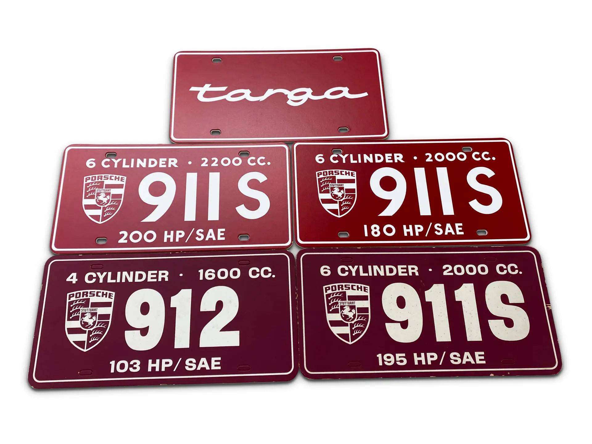 Five Porsche License Plates | The White Collection | Online | RM Sotheby's