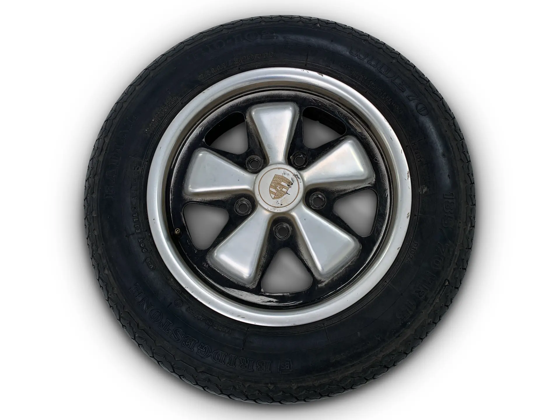 One 15-Inch Fuchs Alloy Wheel with Bridgestone RD-102 Radial Tire | The ...