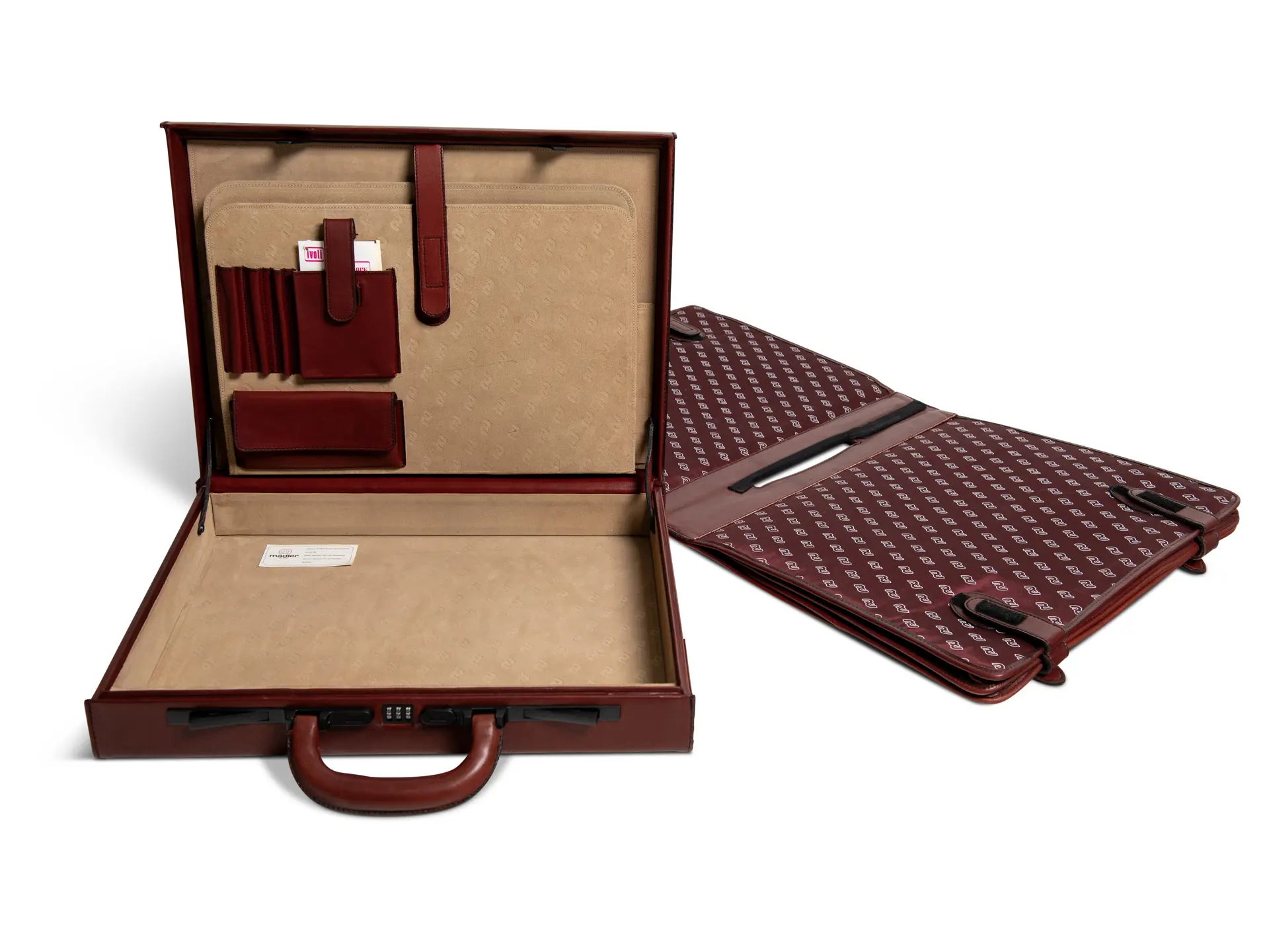Porsche Design Mädler Leather Combination Briefcase and Overnight Bag ...