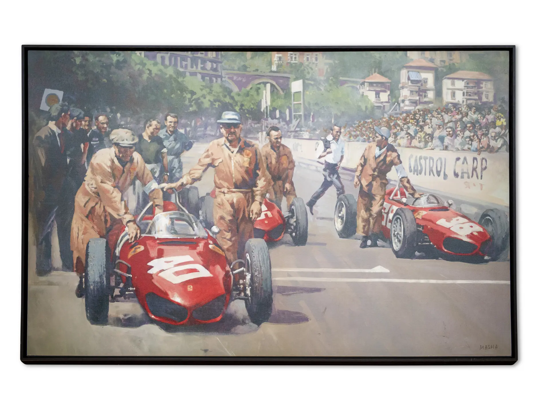Ferrari Grand Prix Art by Masha | Gene Ponder Collection | RM Sotheby's