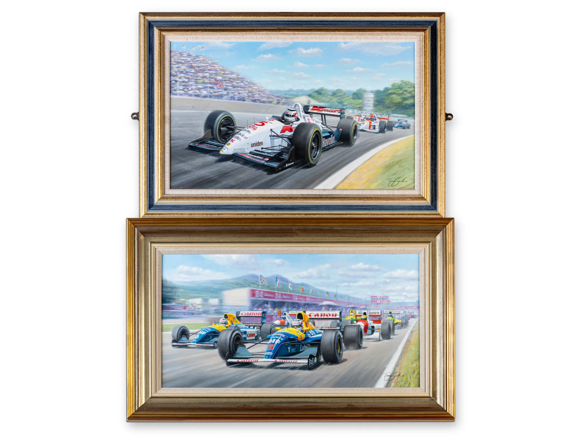 Pair of Framed Signed Tony Smith Paintings | Nigel Mansell’s Legacy ...