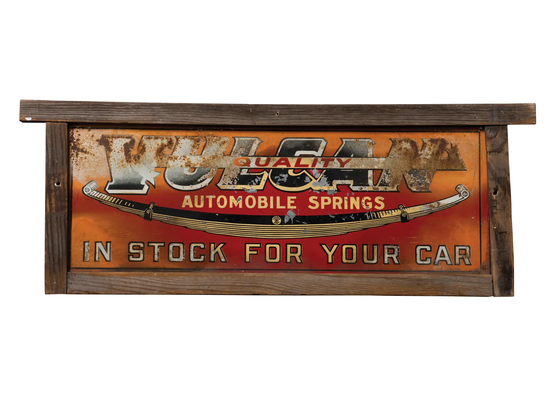 Vulcan Automobile Springs Double Sided Sign Framed The Dingman