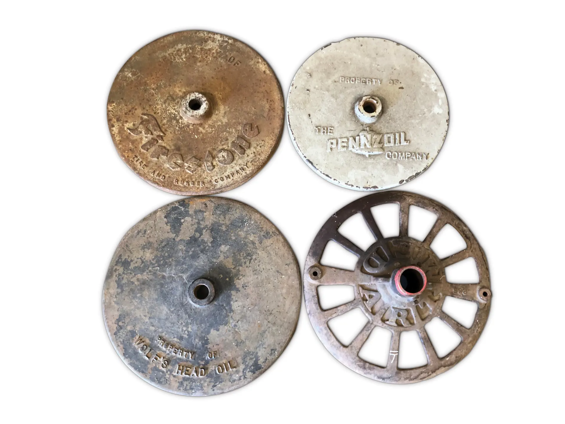 Four Cast Iron Curb Sign Bases | Auburn Spring 2019 | RM Sotheby's