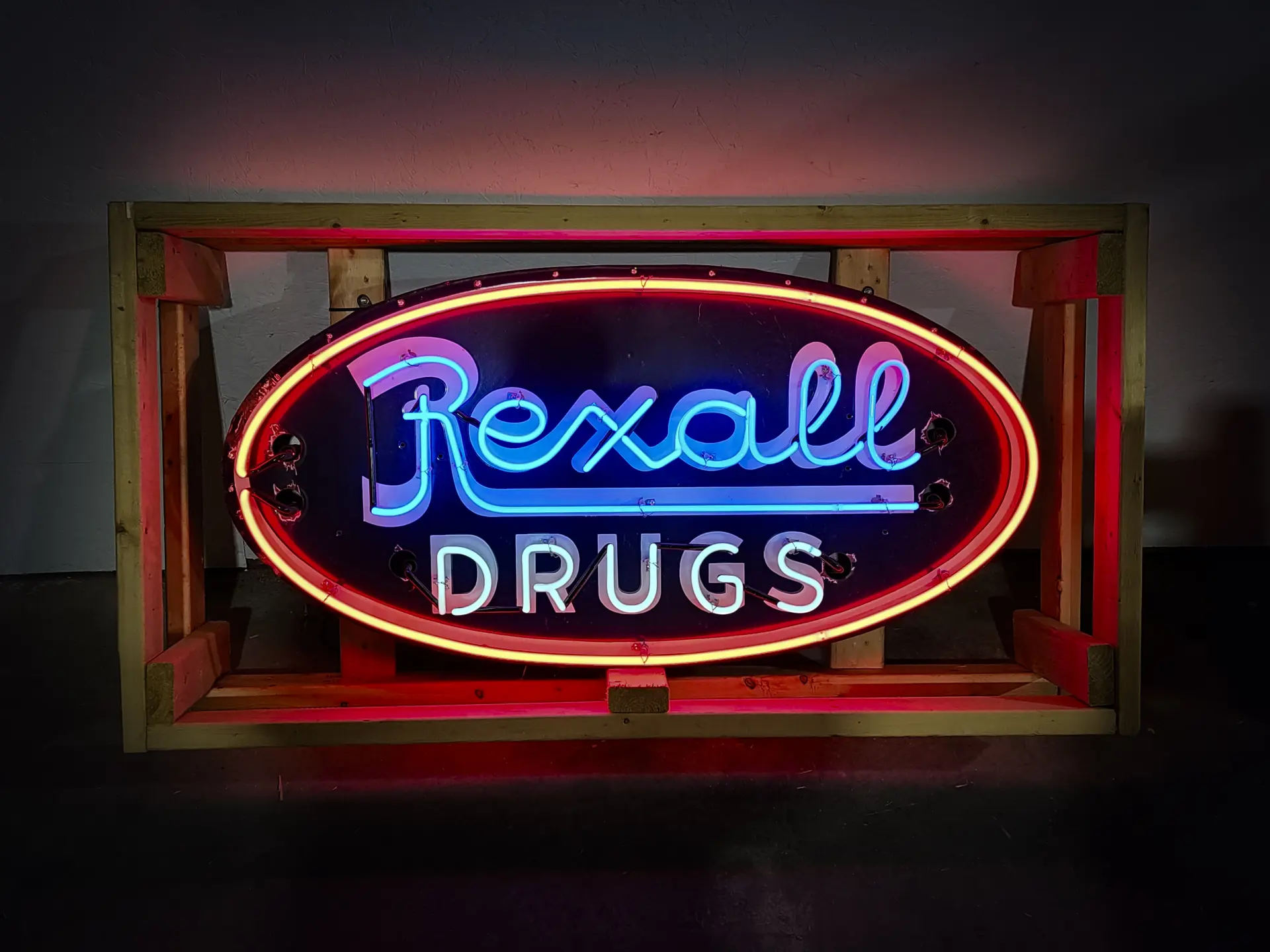 Rexall Drugs Neon Porcelain Sign | Handle with Fun | RM Sotheby's