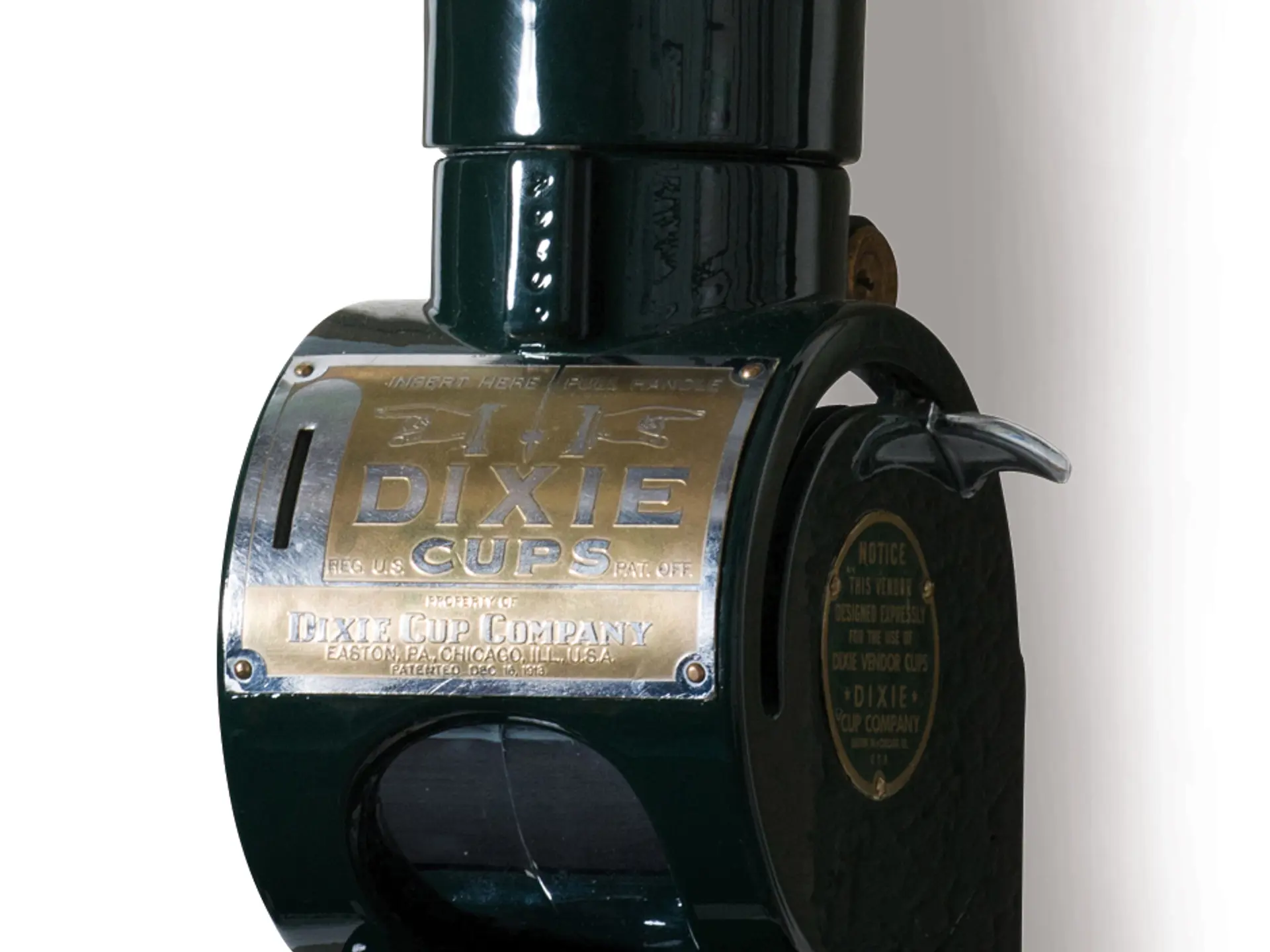 Coin-Operated Dixie Water Cup Dispenser | The Bruce Weiner Microcar ...