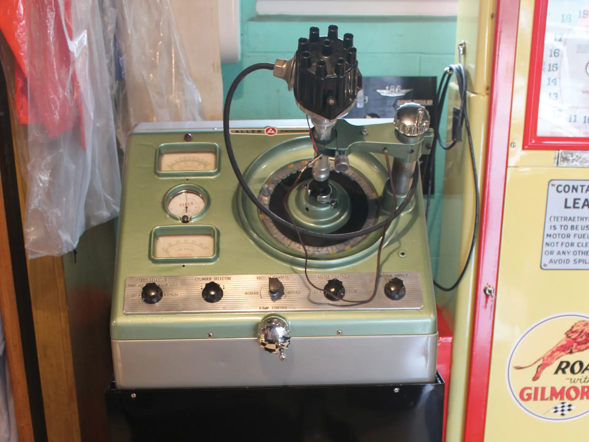 Allen Synchrograph distributor machine with cabinet | Fort Lauderdale ...