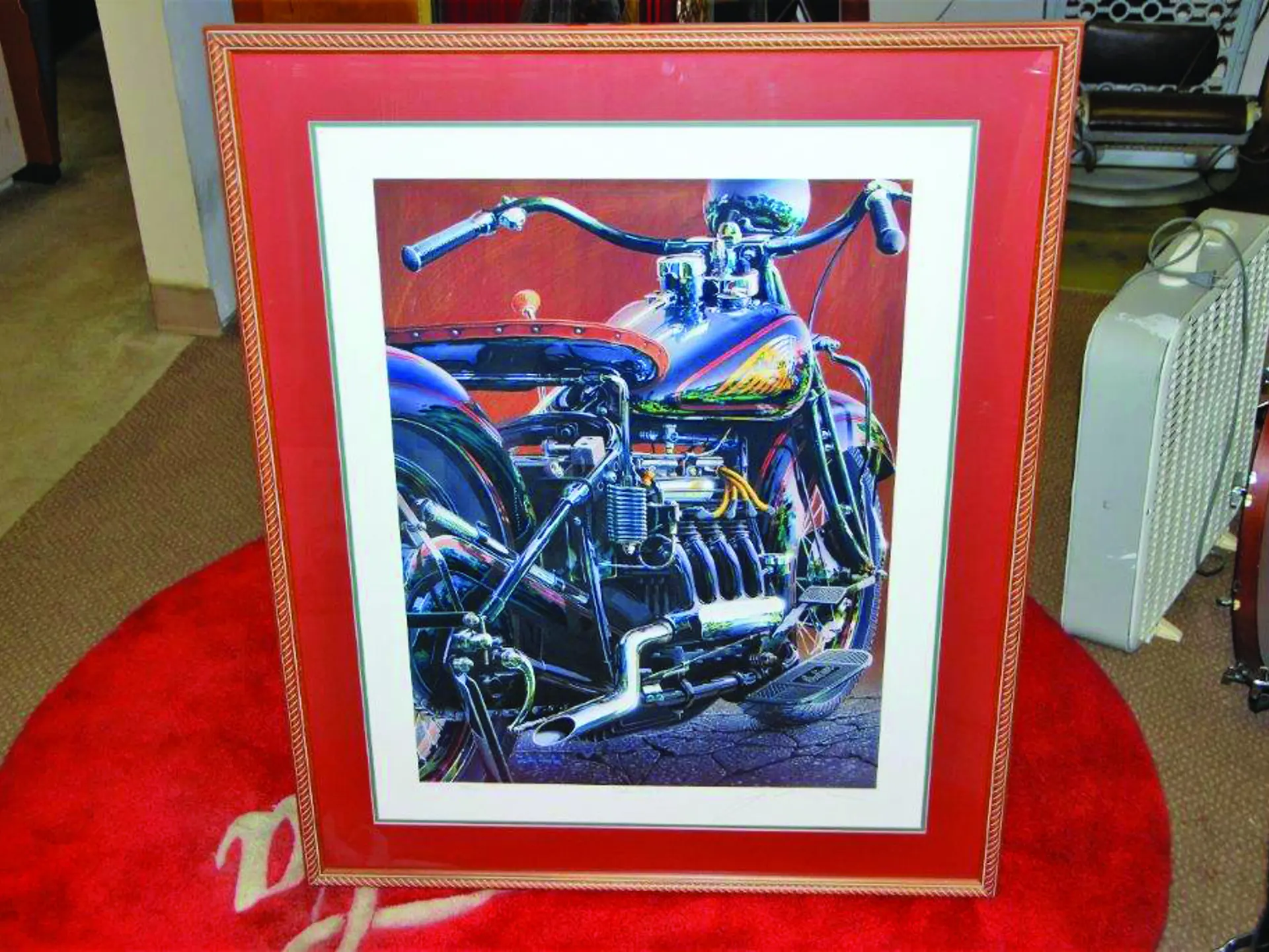 A, framed, Indian Motorcycle print. | Fort Lauderdale 2017 | RM Sotheby's