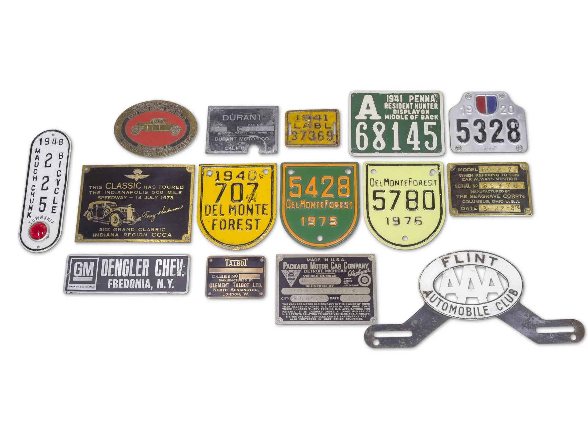 Assortment of License Plate Toppers and Badges | THE MITOSINKA ...