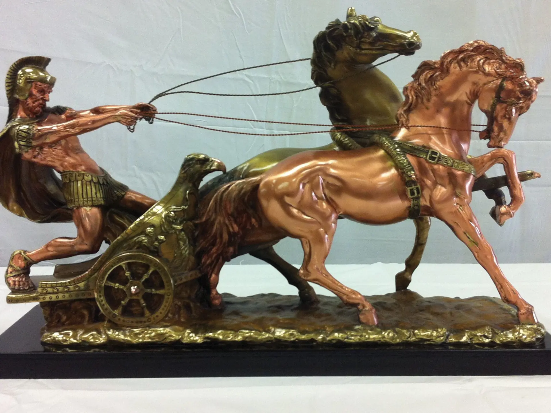 Racing Chariot with Horses Bronze Sculpture | Auburn Fall 2014 | RM ...