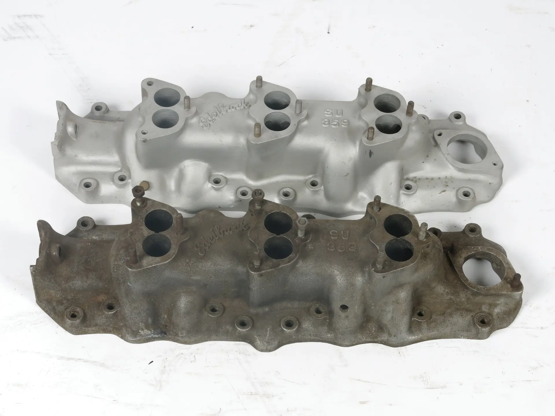 2 Edelbrock SU 359 three two intake manifolds | Auburn Spring 2015 | RM ...