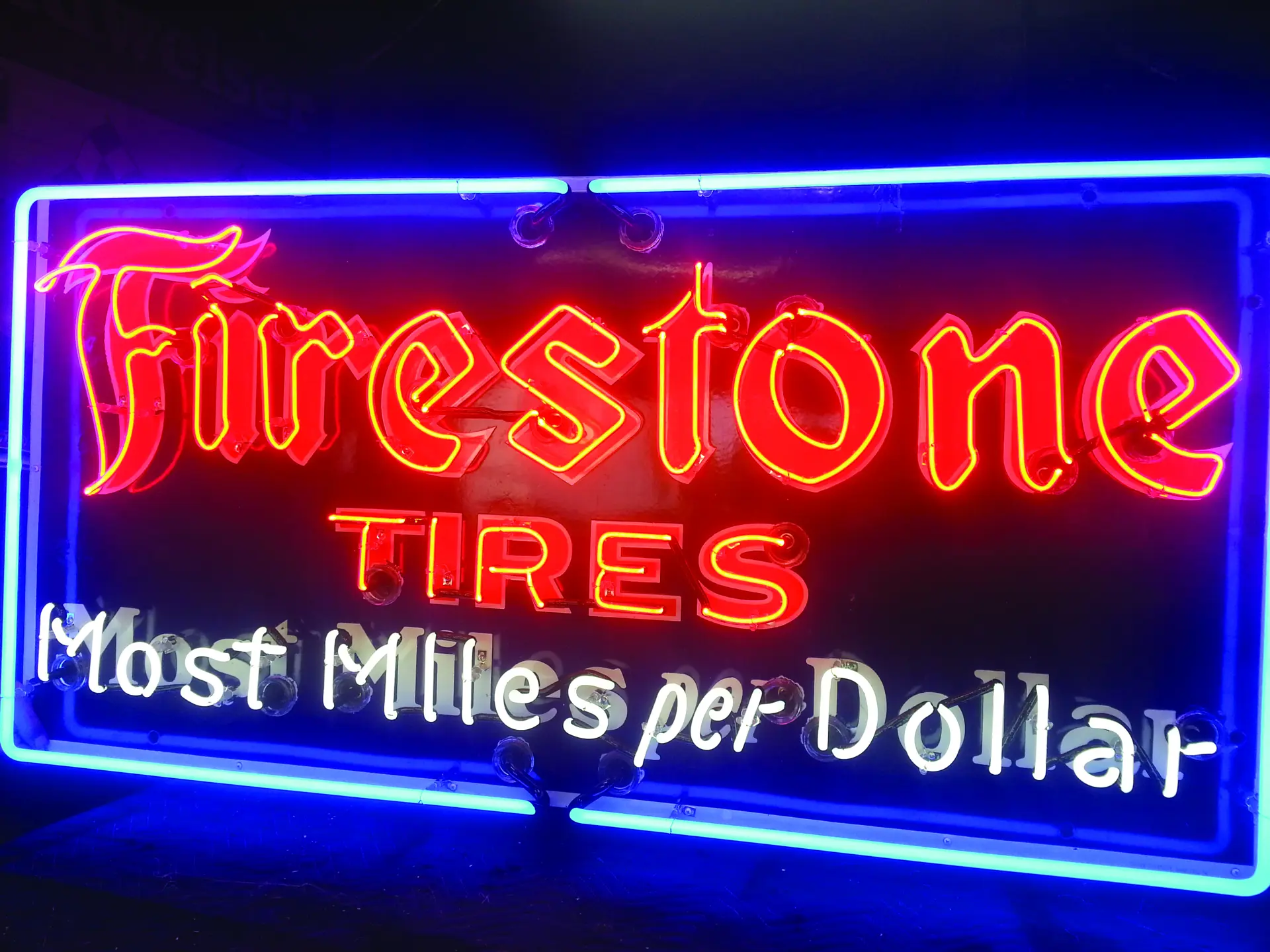 Firestone porcelain neon sign, | Auburn Fall 2016 | RM Sotheby's