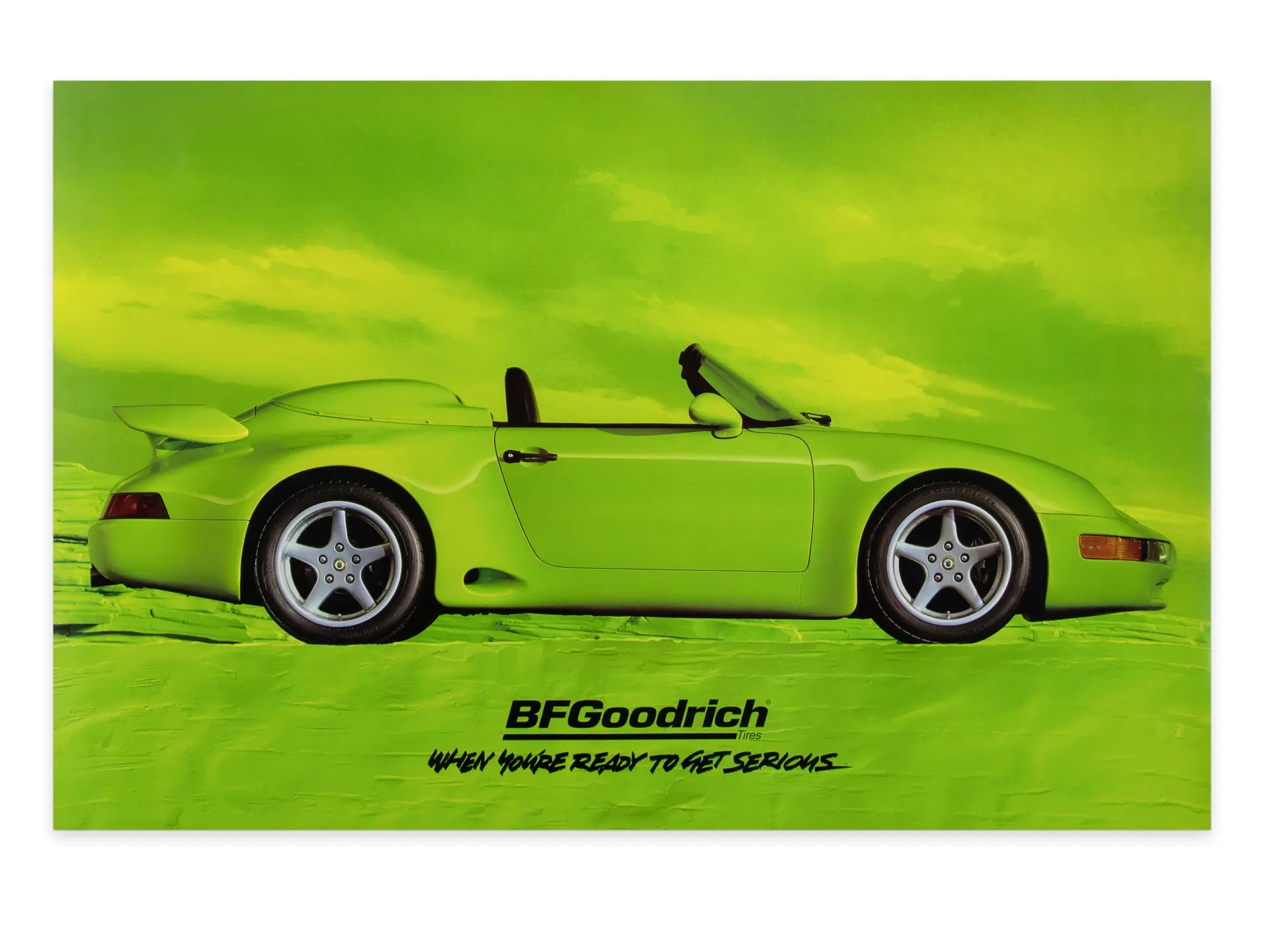 “When you’re ready to get serious” Porsche BFGoodrich Tires Poster ...