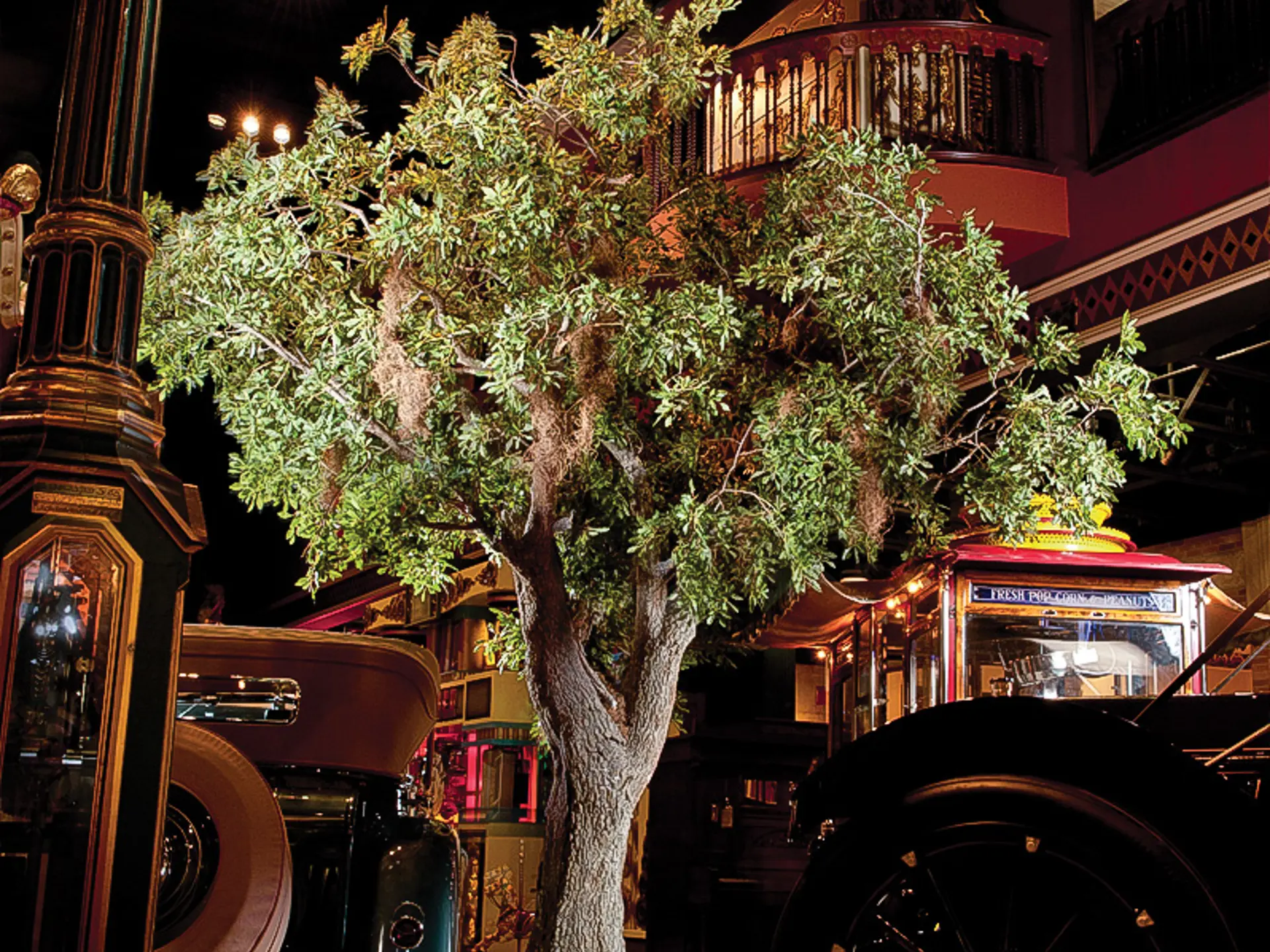 Impressive Custom-Crafted Ornamental Faux Tree With Summer Foliage ...