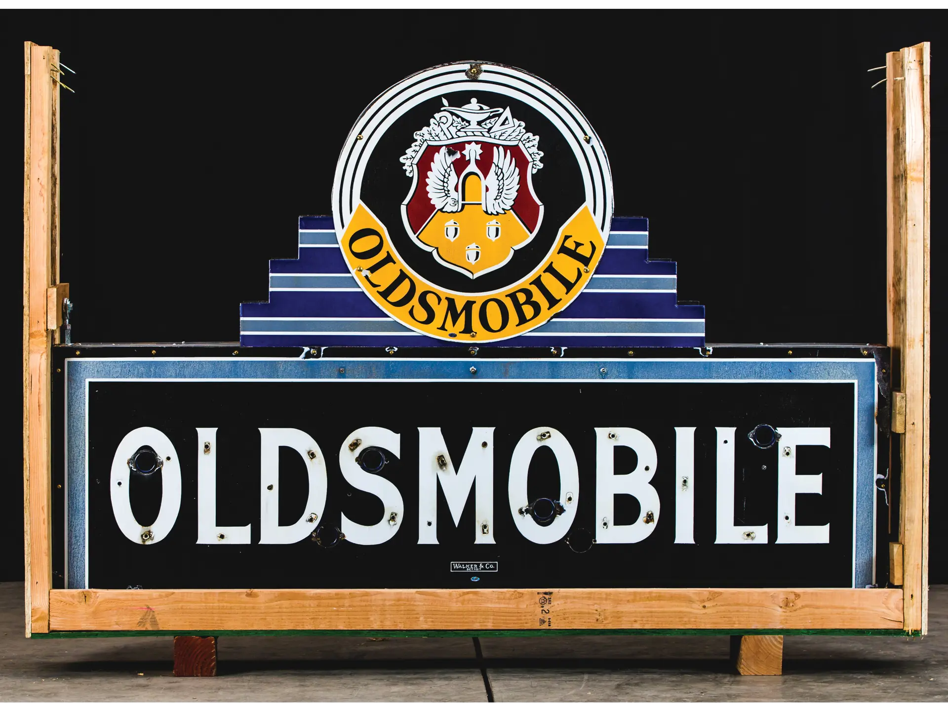 Oldsmobile with Crest Logo Neon Signs Mounted Back-To-Back | Auburn ...