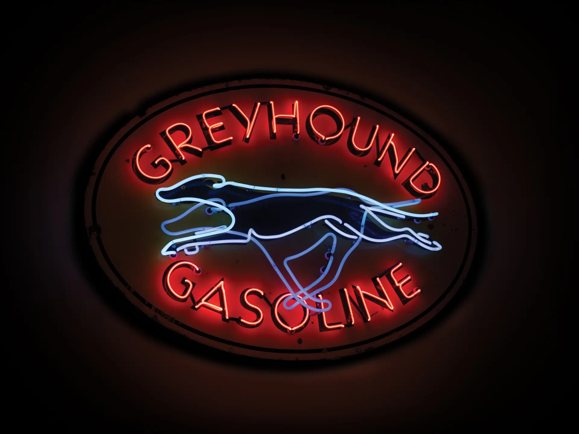 Greyhound Gasoline Animated Neon Sign | The Dingman Collection | RM ...