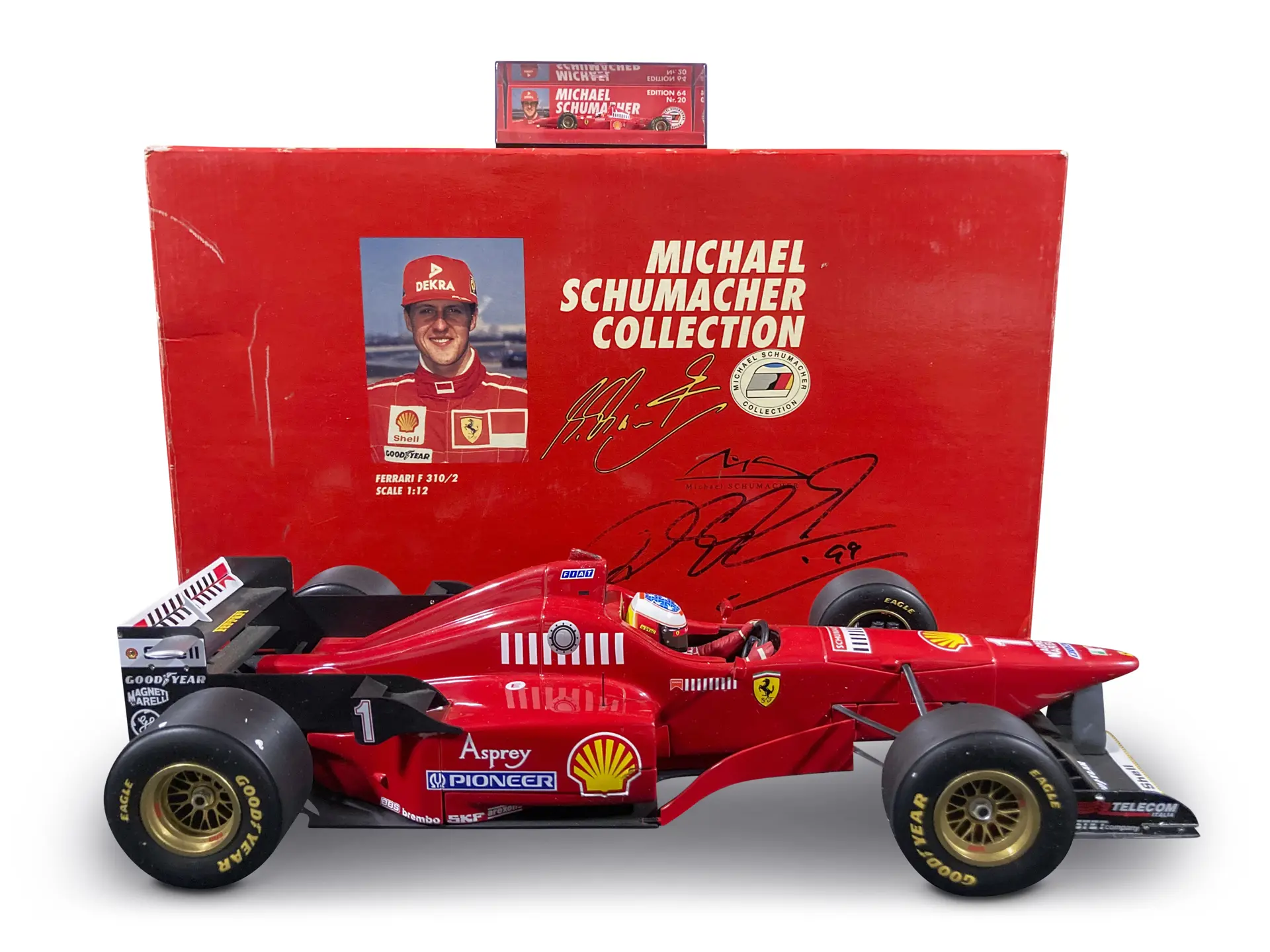Two 1996 Ferrari F310 Michael Schumacher Collection Models, Mixed ...