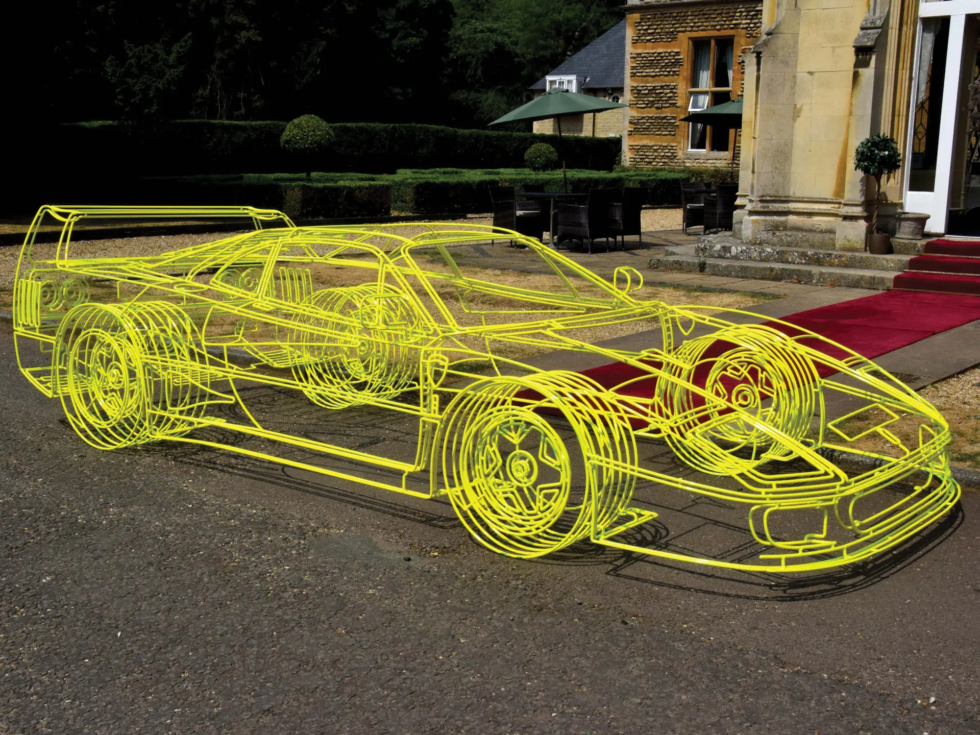 Ferrari F40 Wireframe Sculpture by Benedict Radcliffe, 2018 | London ...