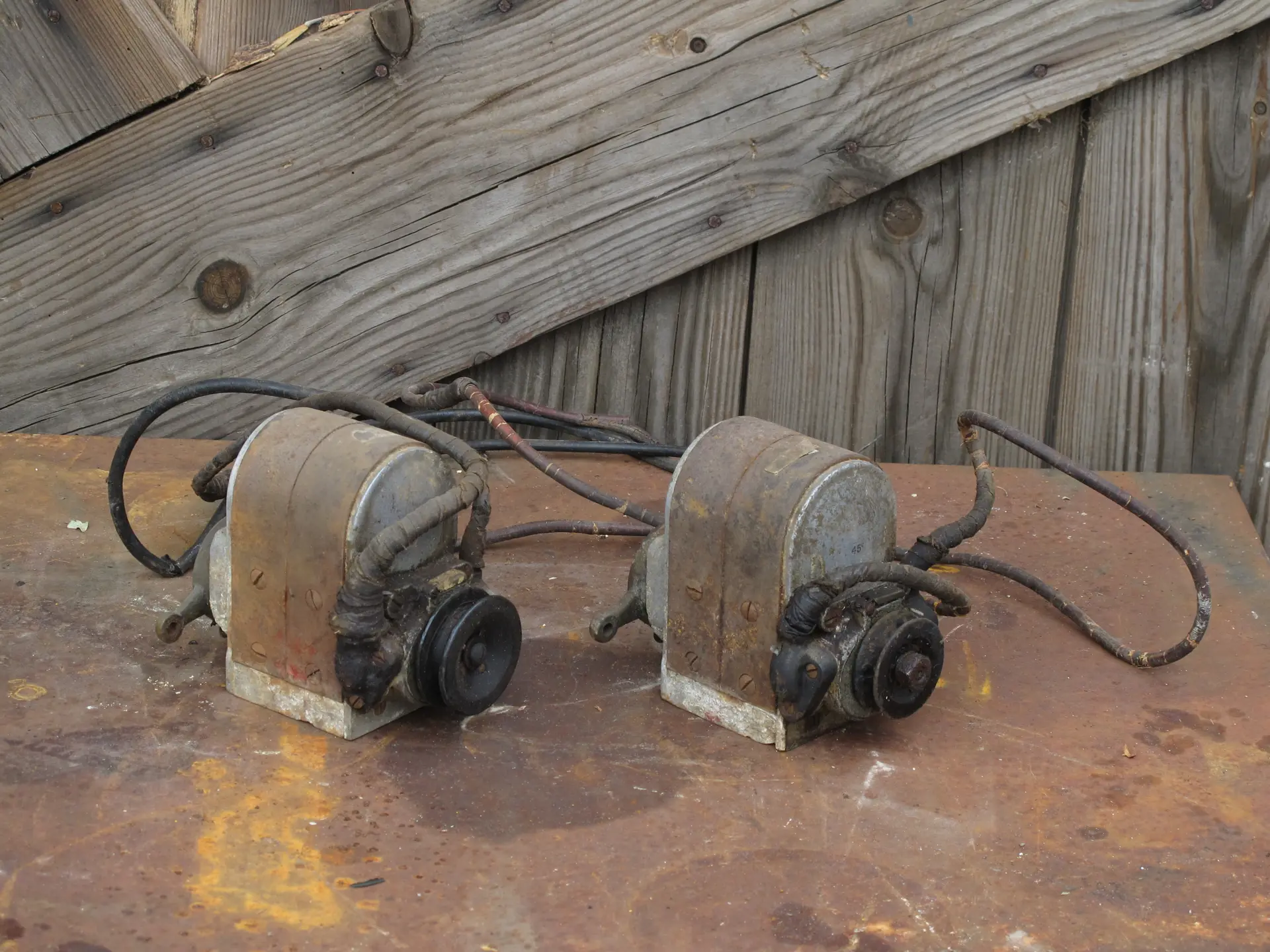 Two Bosch Twin Cylinder Motorcycle Magnetos | The Lee Roy Hartung ...