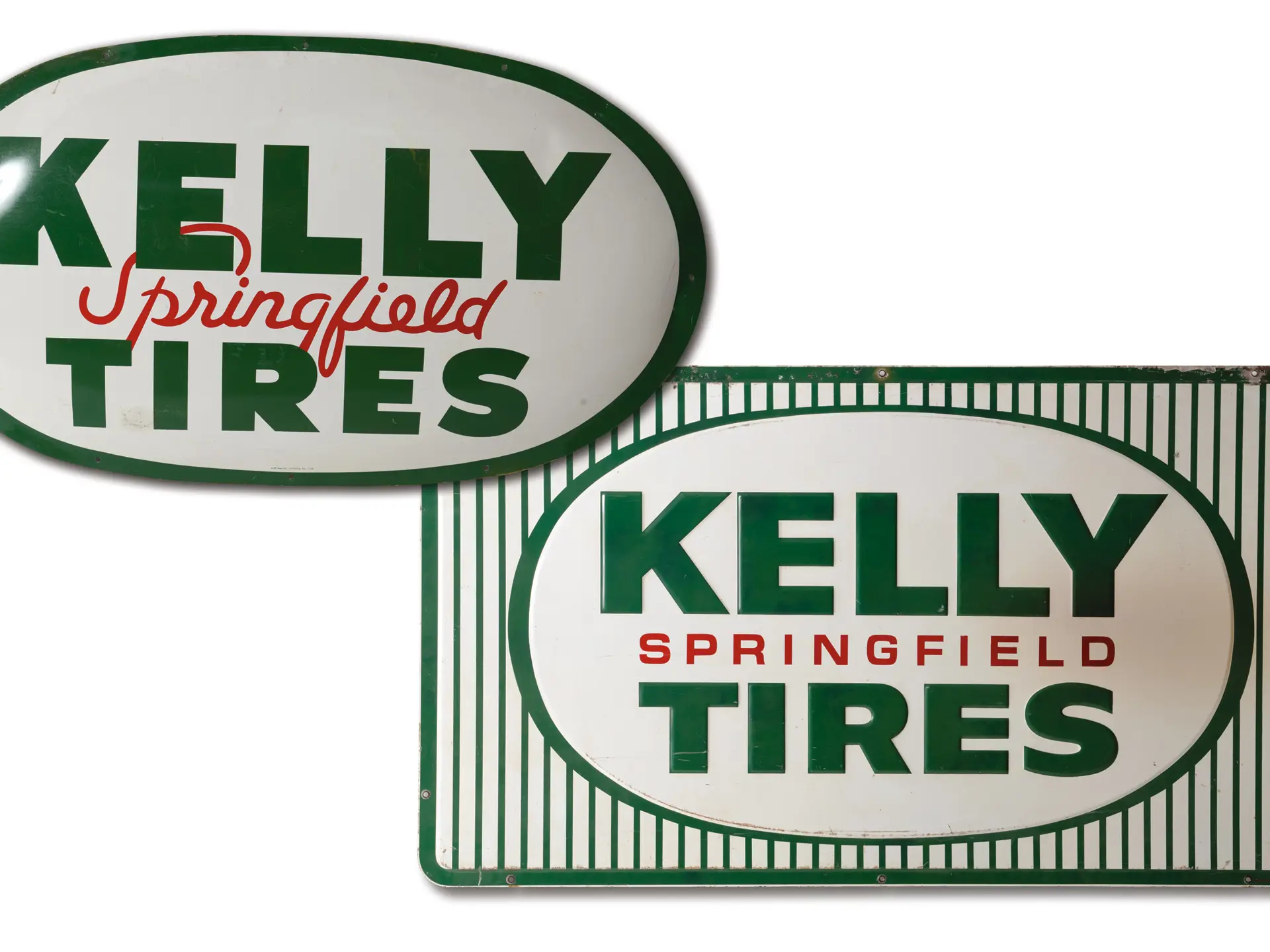 Two Kelly Springfield Signs | The Dingman Collection 2012 | RM Sotheby's