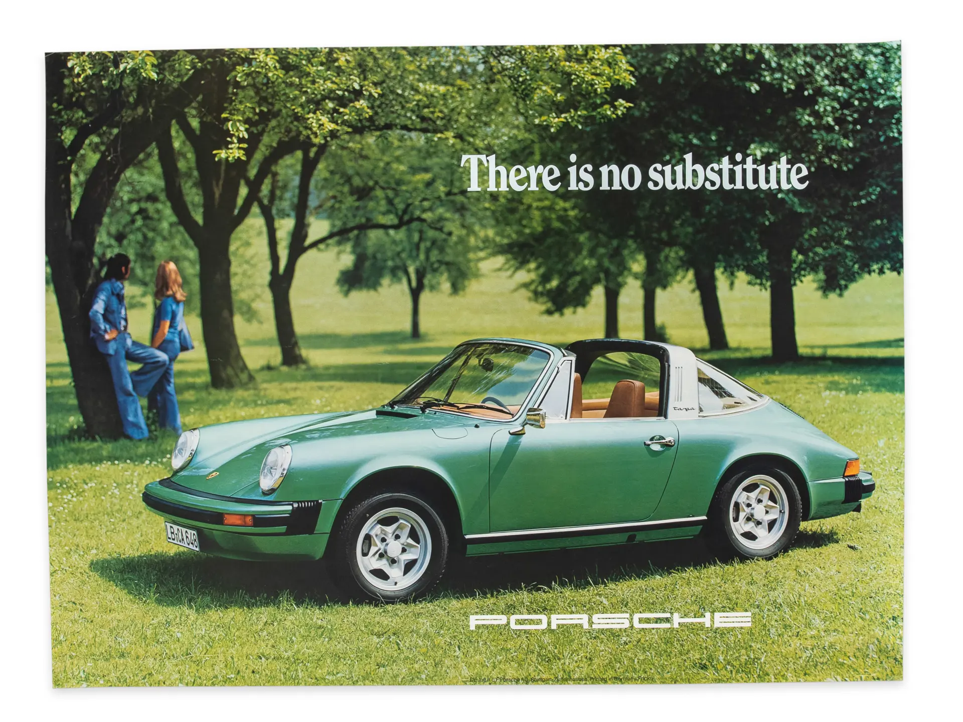 "There is no substitute" Porsche 911 Targa Advertising Poster | The ...