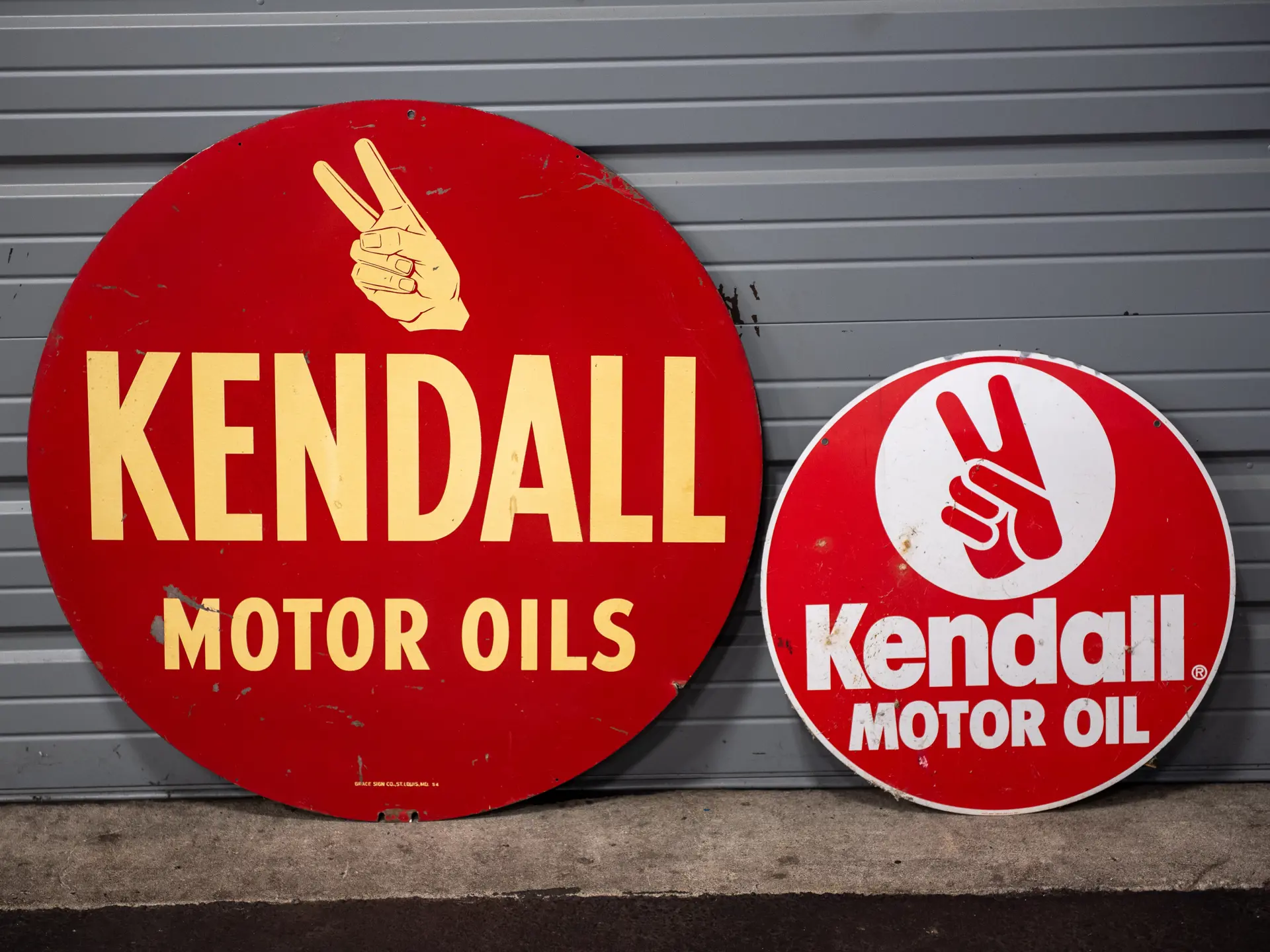 Kendall Motor Oil Double-Sided Signs | Auburn Fall 2021 | RM Sotheby's