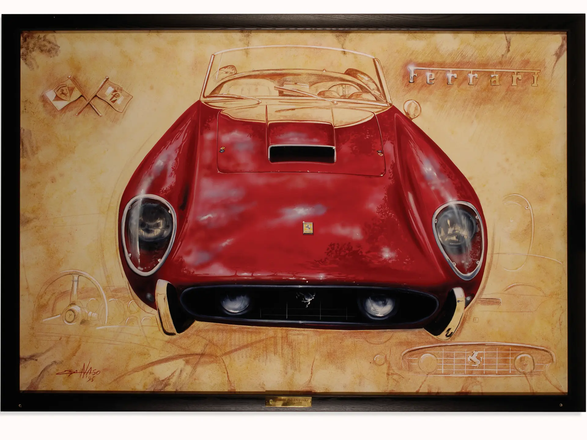 FRAMED FERRARI PAINTING | The Ponder Collection | RM Sotheby's