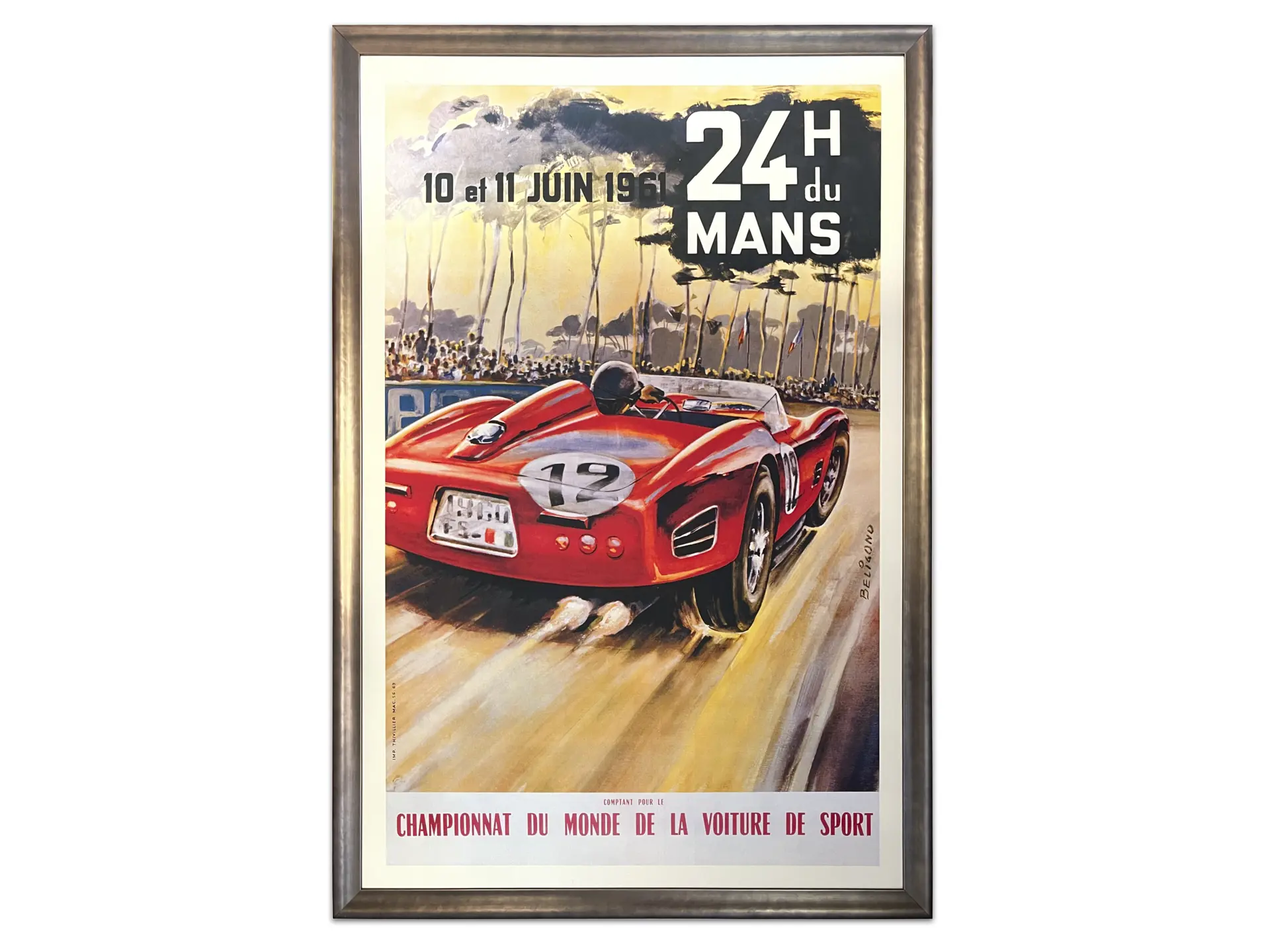 Reproduction 24 Hours of Le Mans Poster | Gene Ponder Collection | RM ...