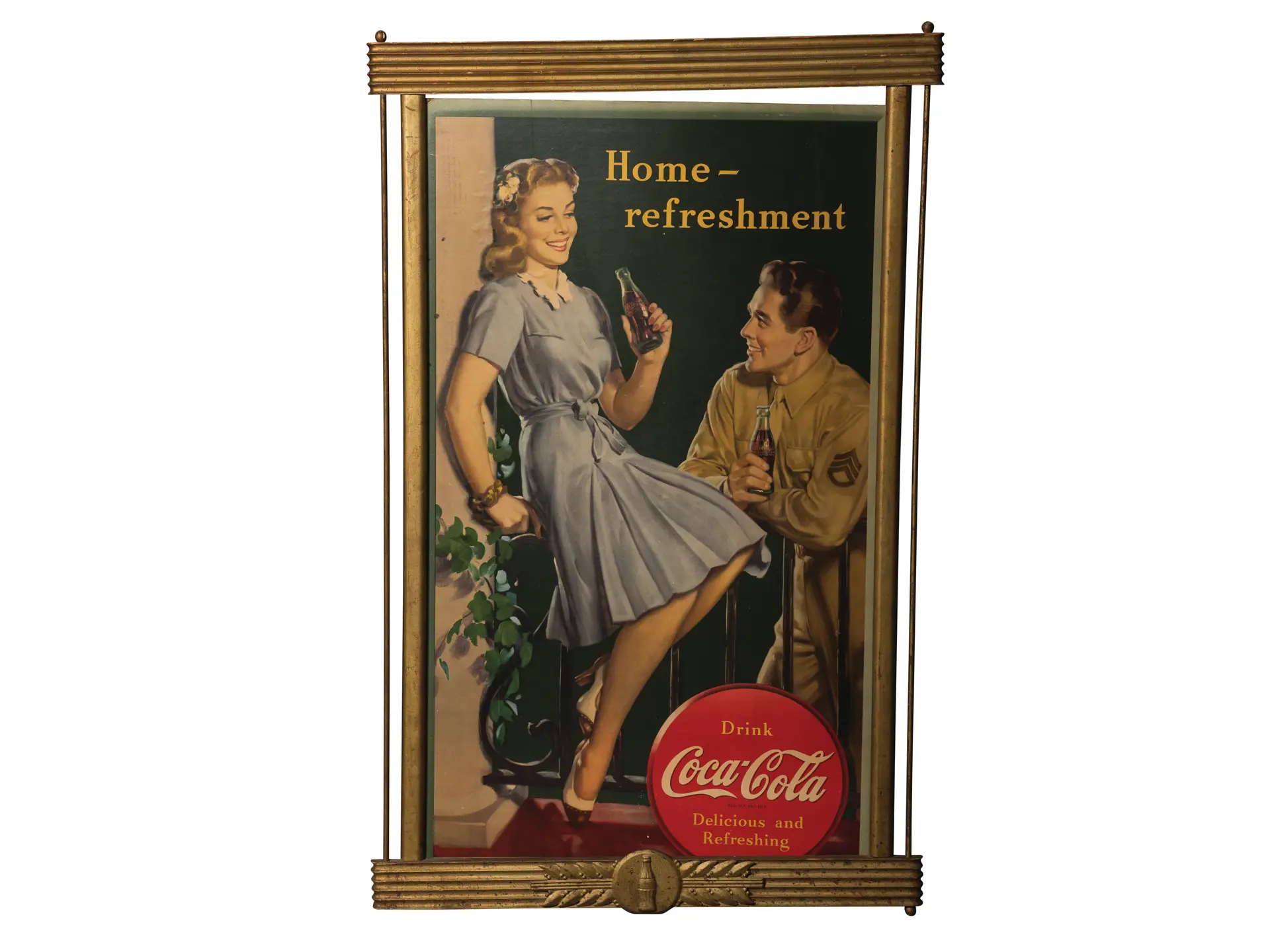 Coca-Cola Home-Refreshment Sign | The Dingman Collection | RM Sotheby's