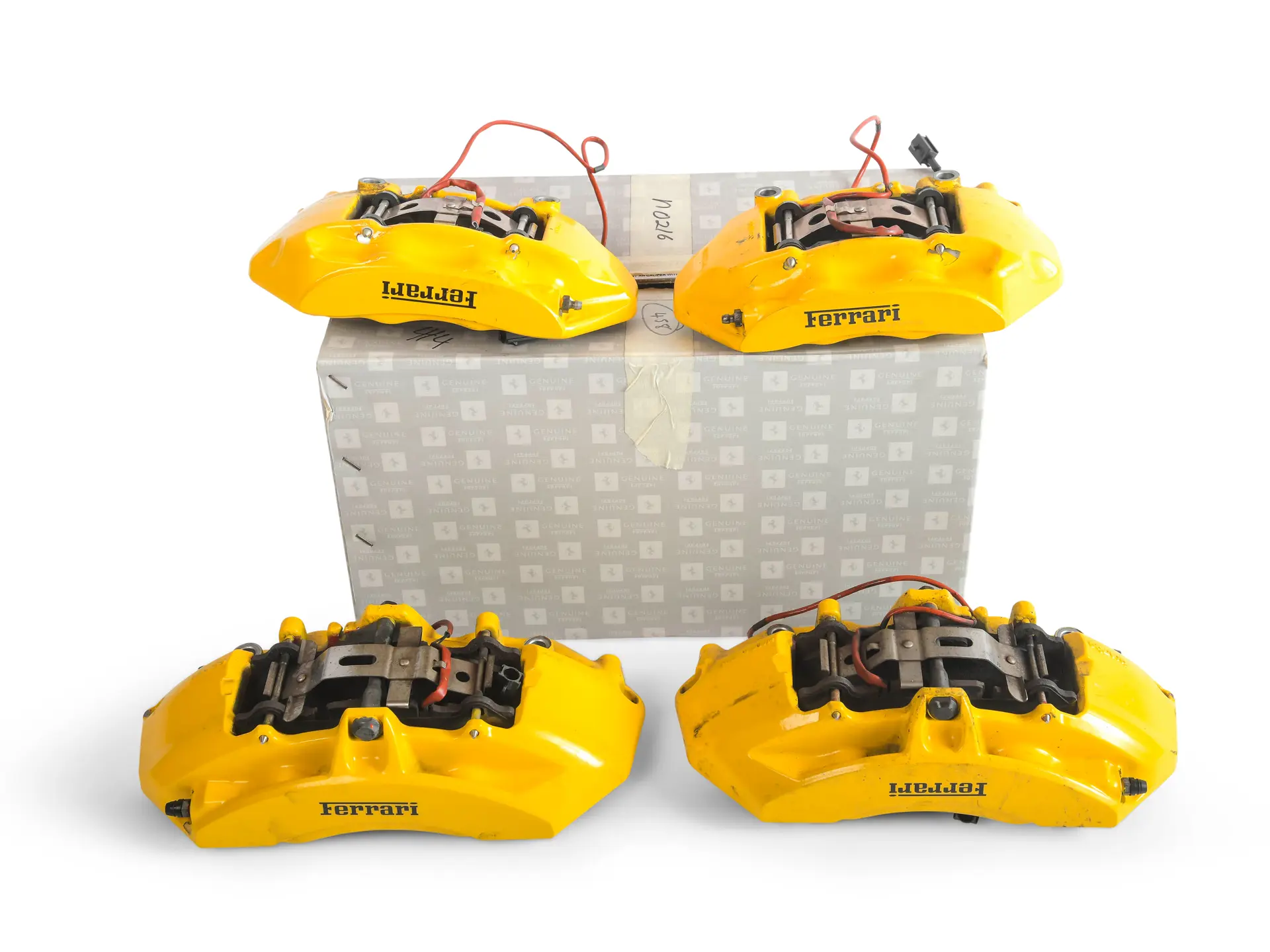 A Set of Four Ferrari 458 Front and Rear Brake Calipers | The Garagista ...