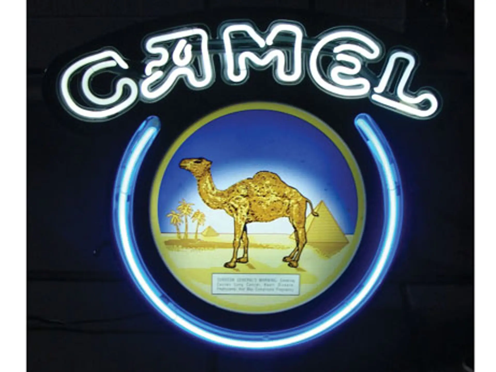 Original Camel Cigarette neon advertising sign ( 20"x 18") | Auburn ...