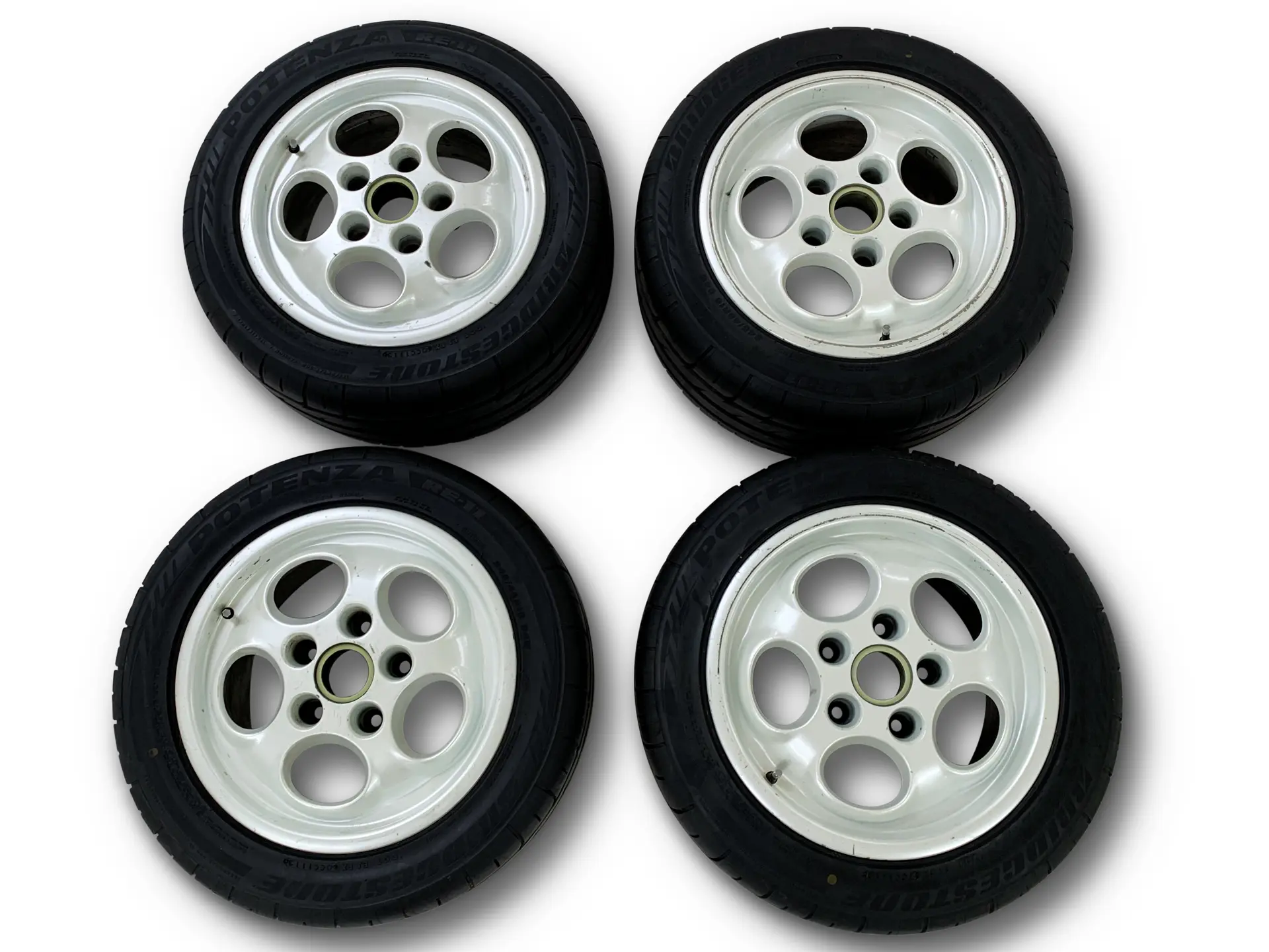 Four 16-Inch Porsche 944 Turbo Cup Magnesium Wheels with Bridgestone ...