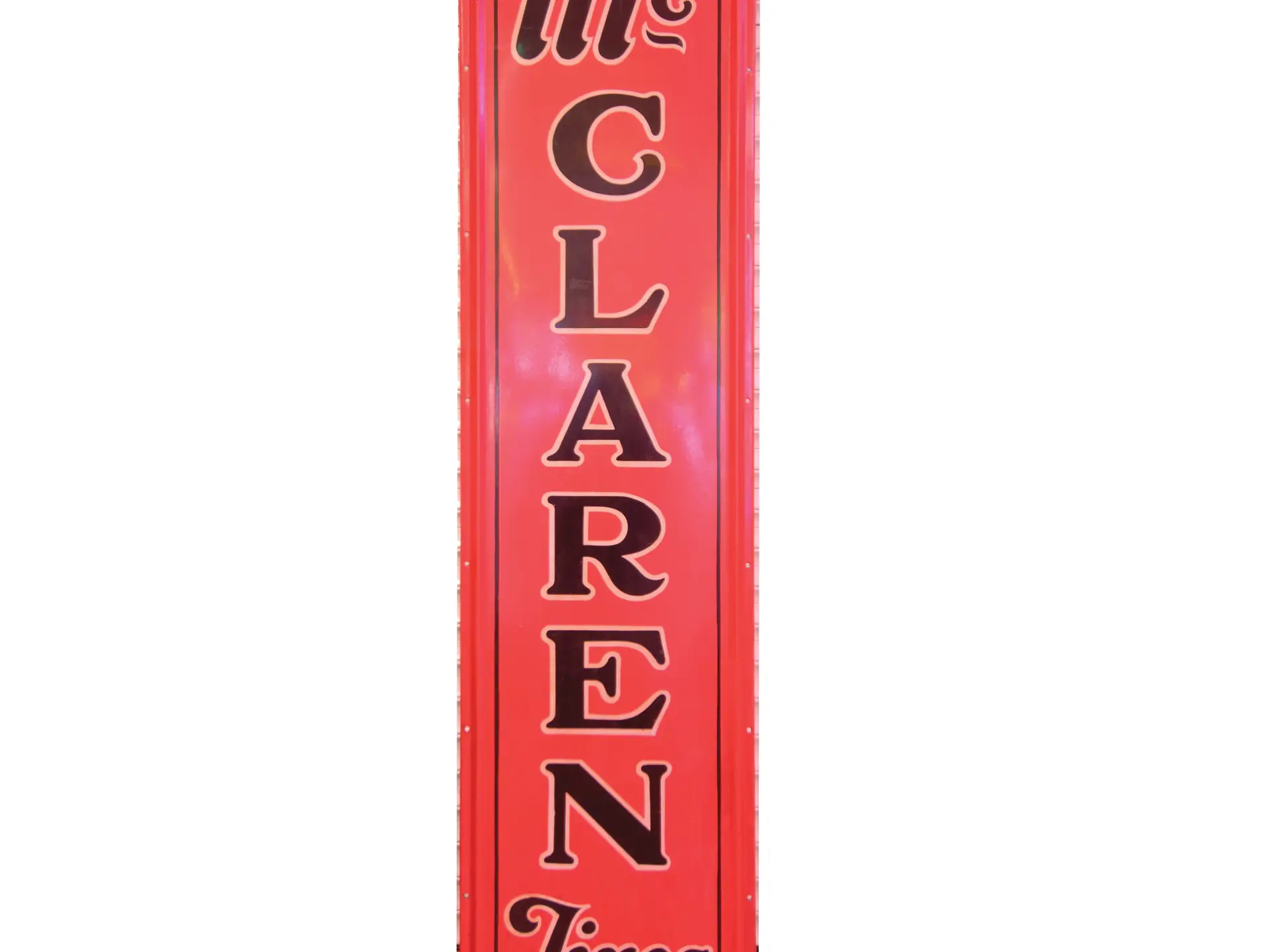 McClaren Tires Sign | Vintage Motor Cars of Hershey 2010 | RM Sotheby's