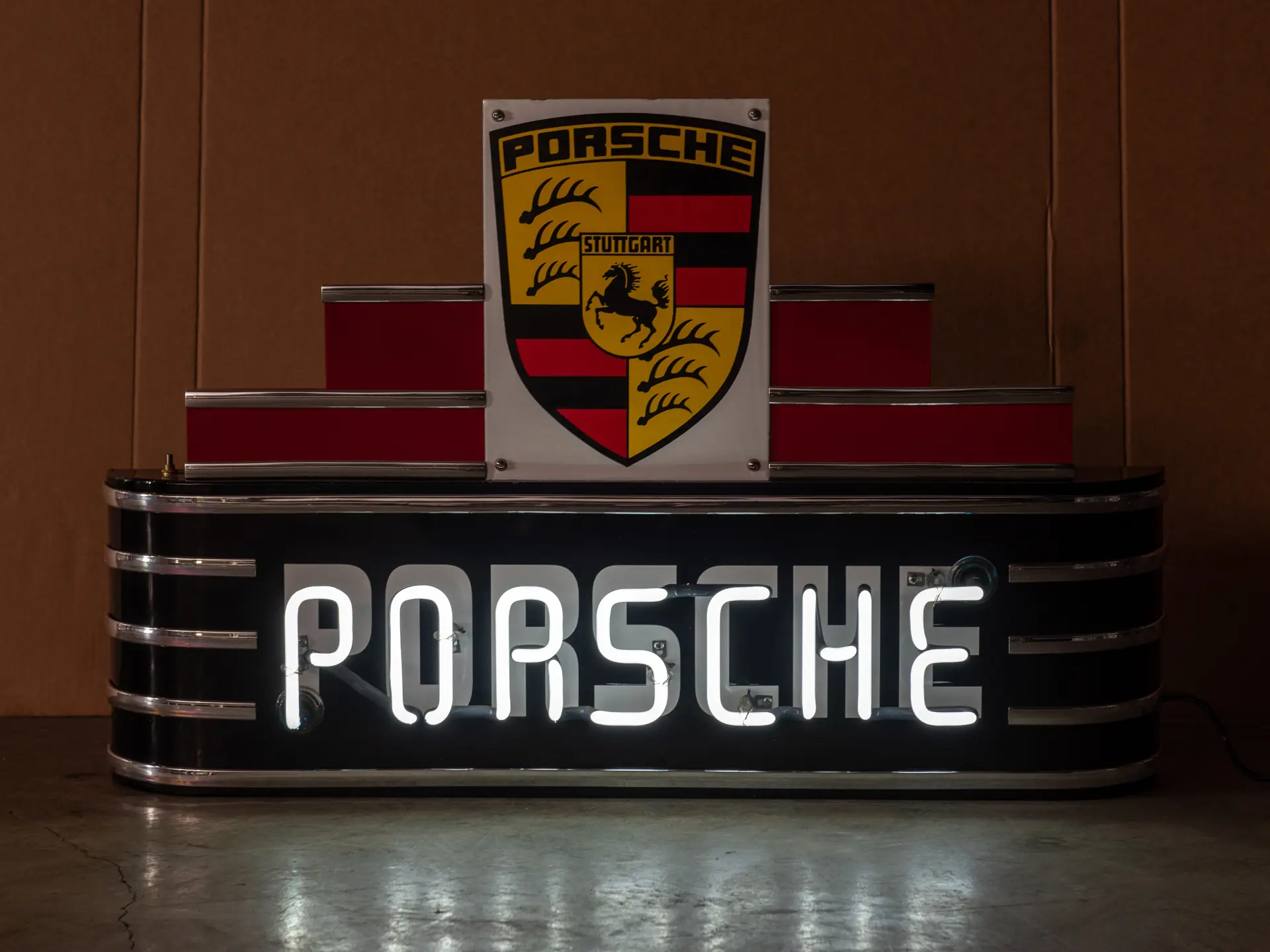 Porsche Neon Decorative Sign | Open Roads, August 2021 | RM Sotheby's