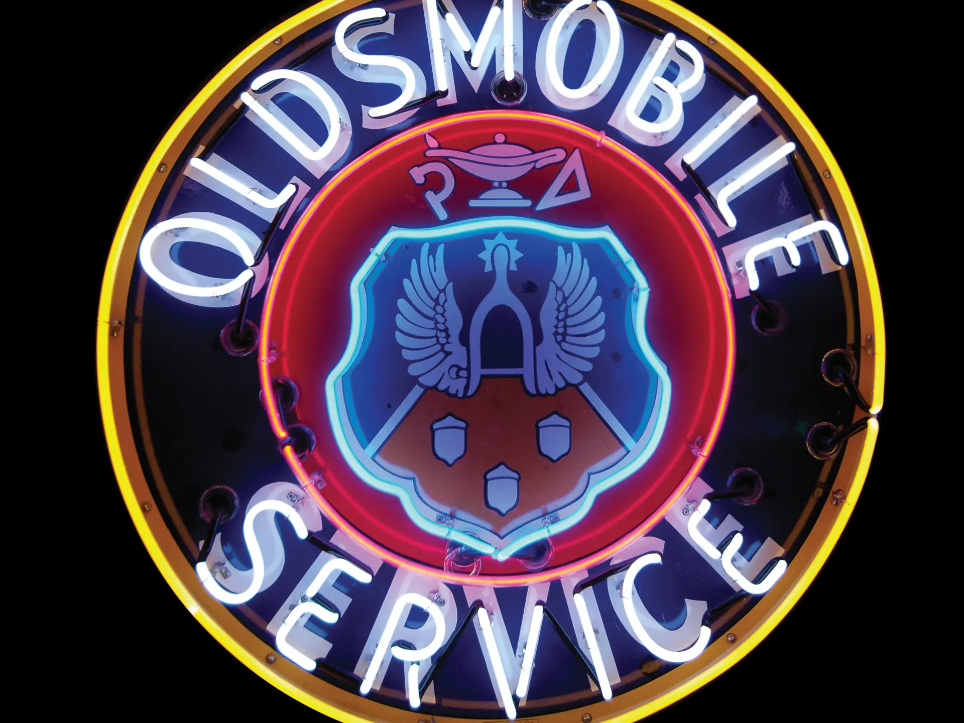 Oldsmobile Service Neon Sign | Vintage Motor Cars of Hershey 2009 | RM ...