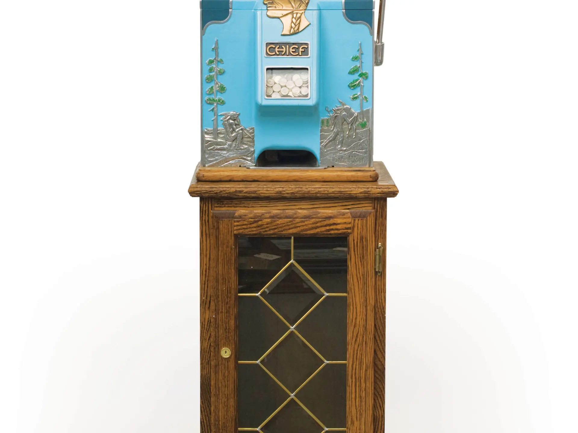 Jennings Four Star Chief Hunting Scene Slot Machine | The Al Wiseman ...