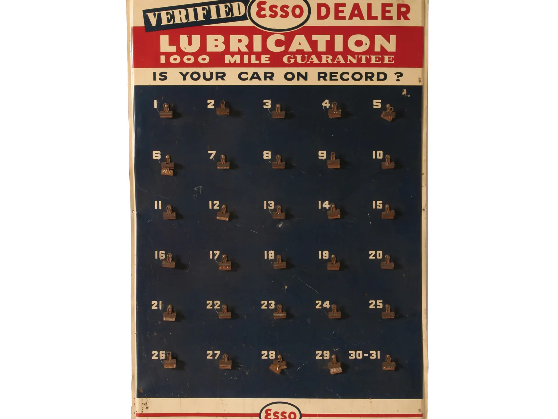 Esso Lubrication Service Chart | The Dingman Ford Collection | RM Sotheby's