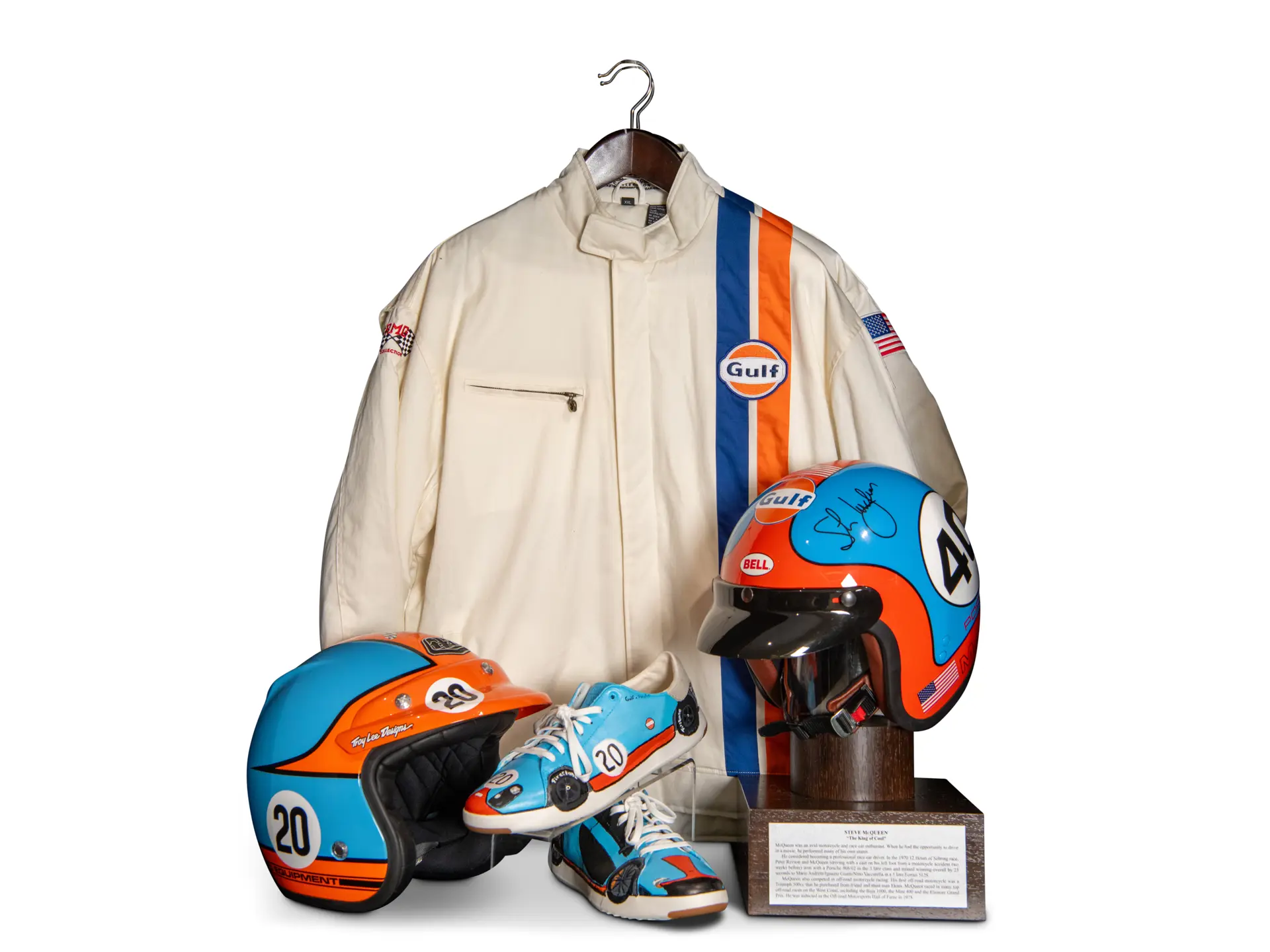 Gulf Racing Jackets, Helmets, and Custom Painted Shoes | Dare to Dream ...