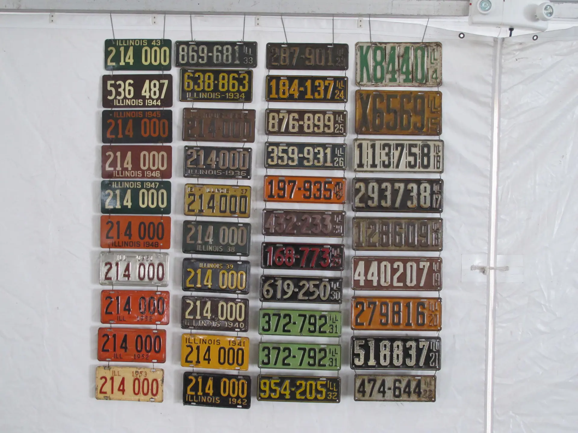 Lot of Pre-War Illinois 6-Digit License Plates | The Lee Roy Hartung ...
