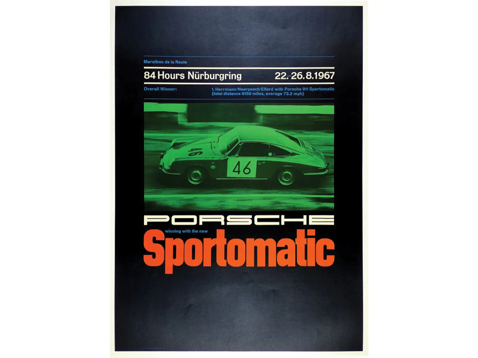 Porsche Sportomatic, 84 Hours Nürburgring, 1967 | Classic & Rare ...