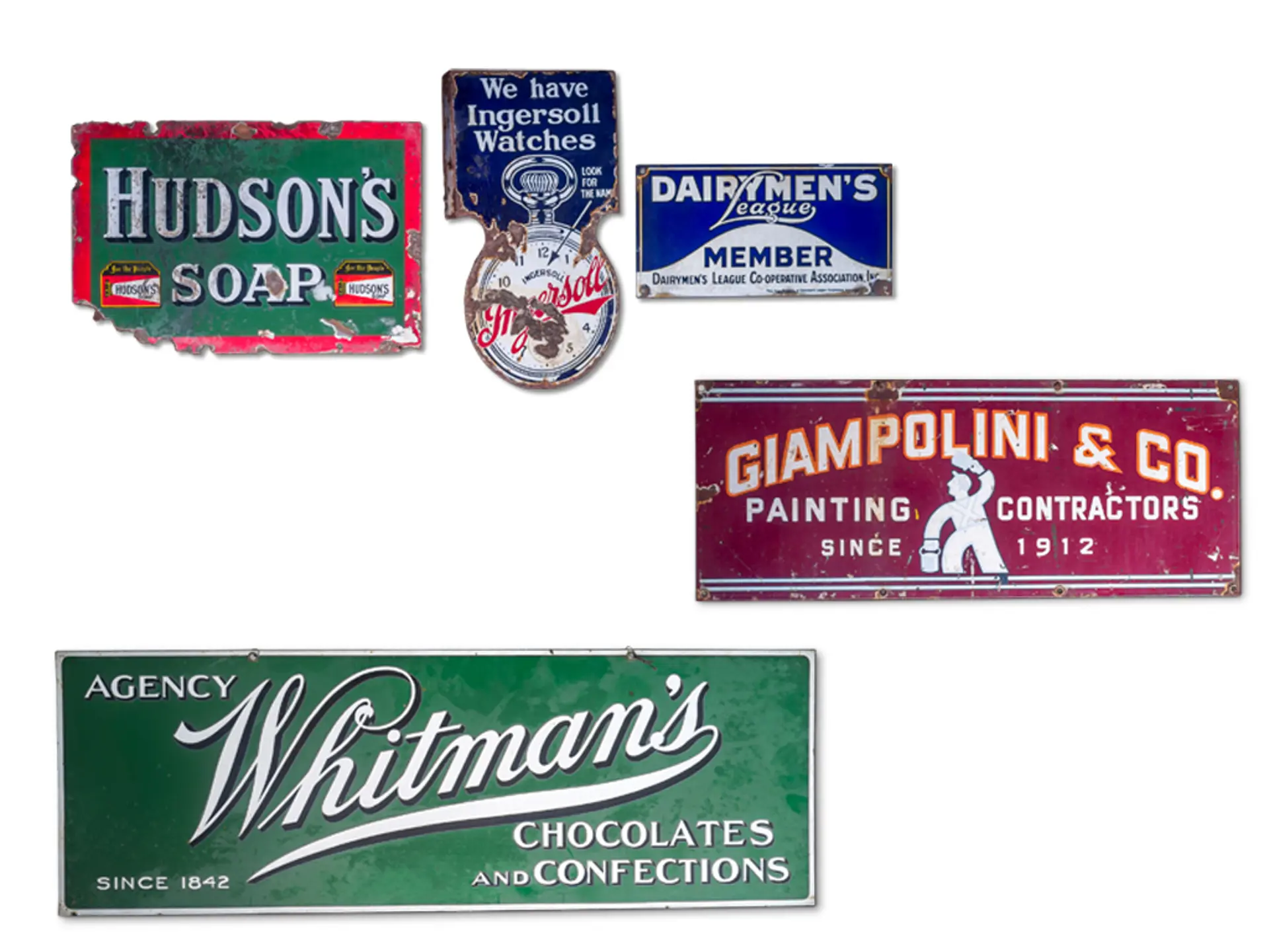 Selection of Porcelain Signs | THE MITOSINKA COLLECTION | RM Sotheby's