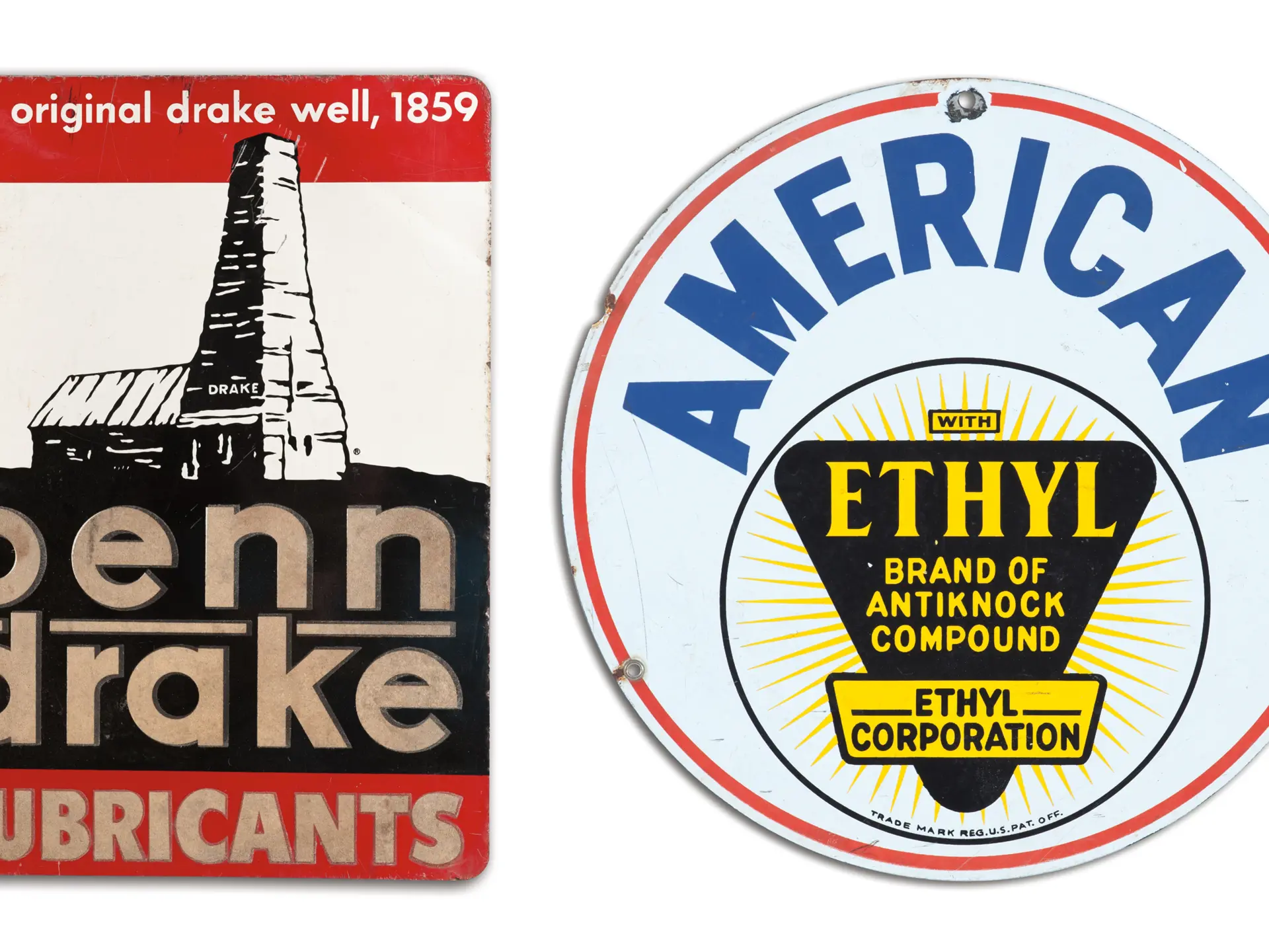 Two Oil & Gas Signs | The Dingman Collection 2012 | RM Sotheby's