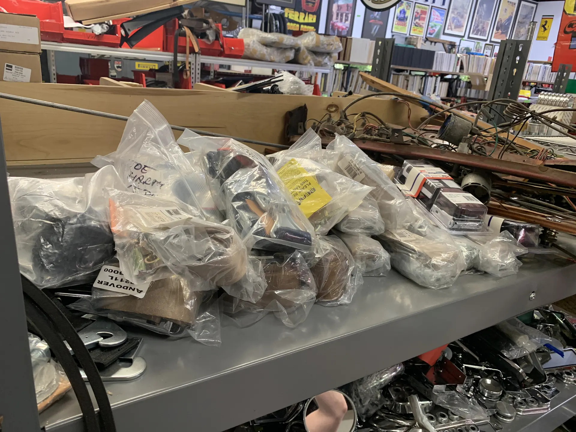 Parts Shelving with Contents | Gene Ponder Collection | RM Sotheby's