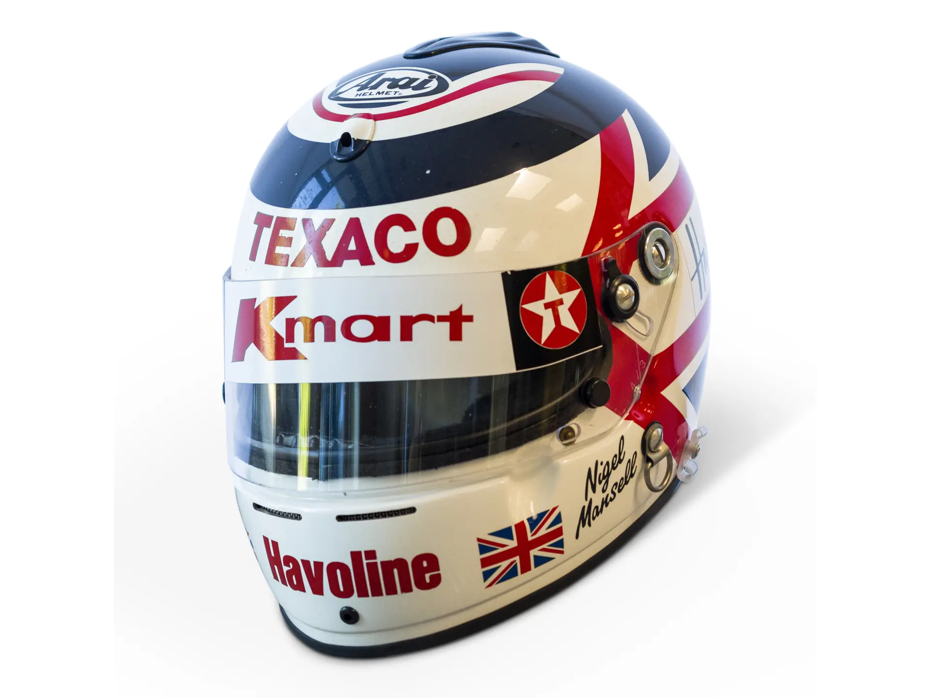 Nigel Mansell Race Worn Helmet | Haas Collection | RM Sotheby's