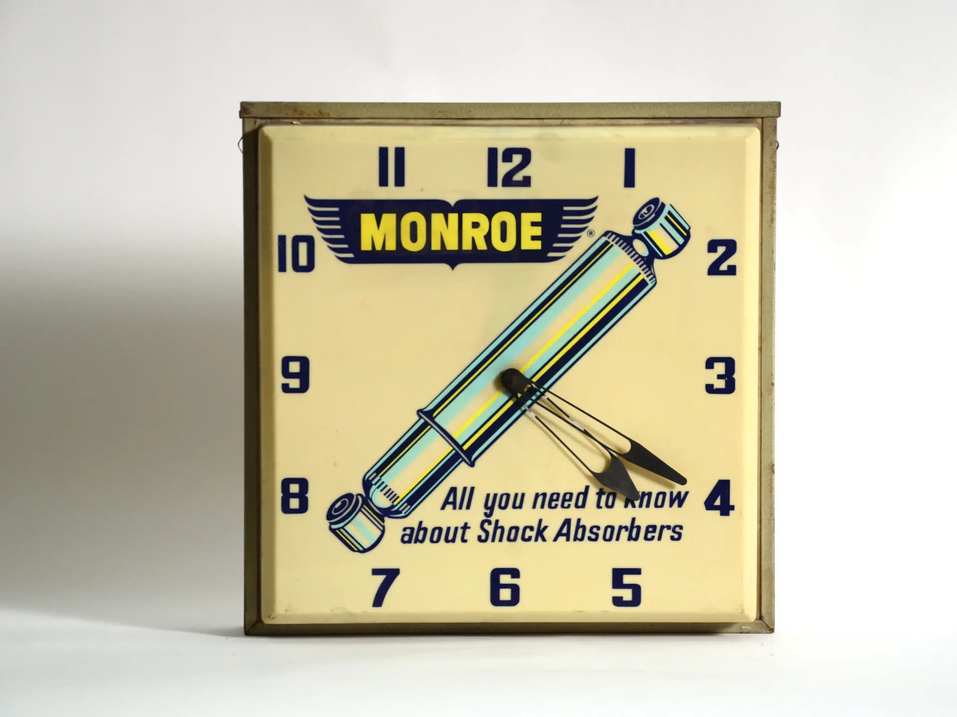 A vintage original Monroe shocks shop clock 16" x 16" | Auburn Spring ...